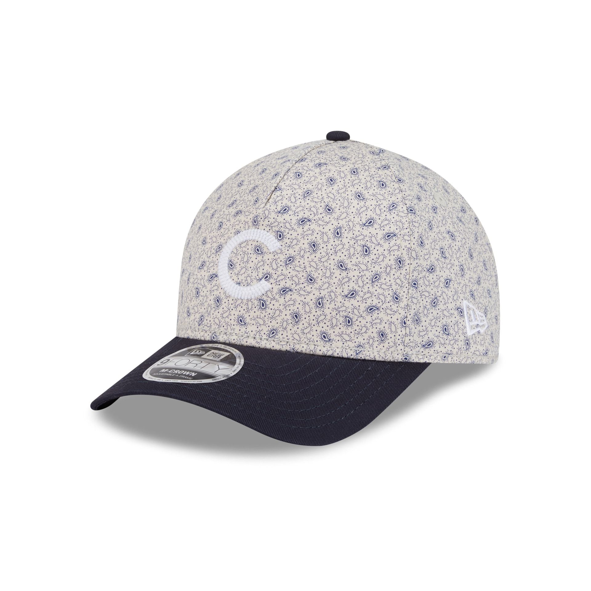 Chicago Cubs Micro Print 9FORTY M-Crown A-Frame Adjustable Hat – New ...