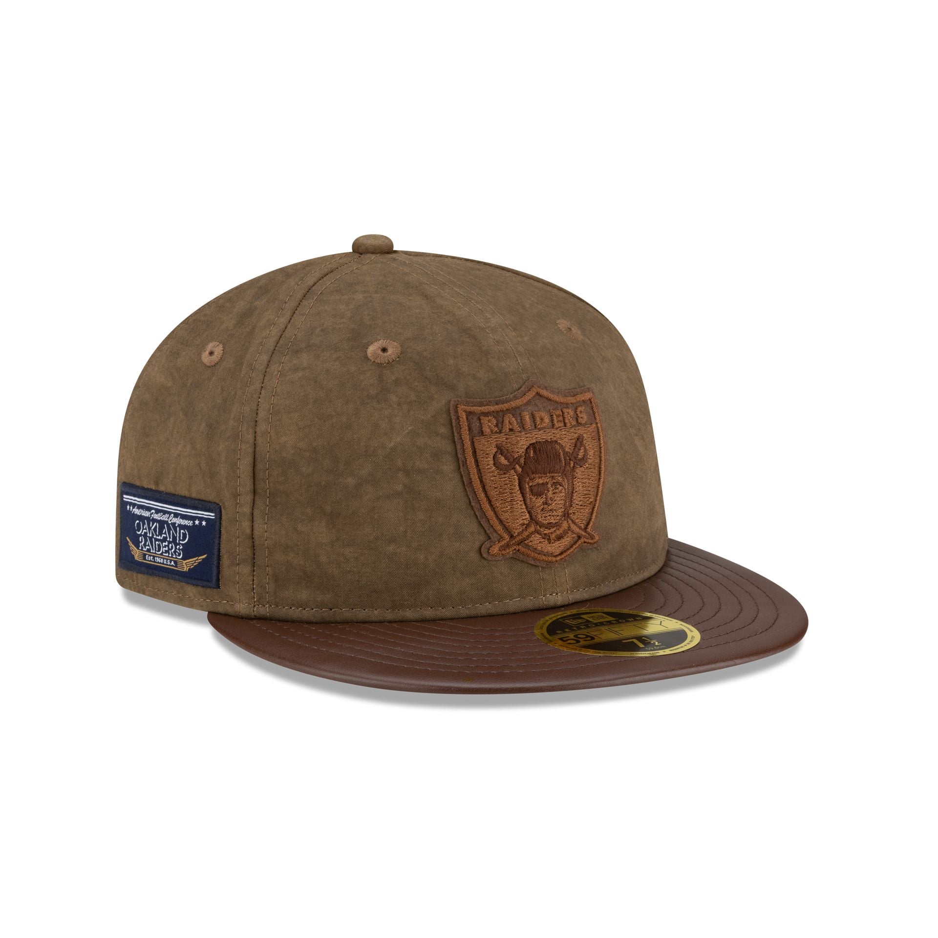 Las Vegas Raiders Utility Linen Retro Crown 59FIFTY Fitted Hat – New ...