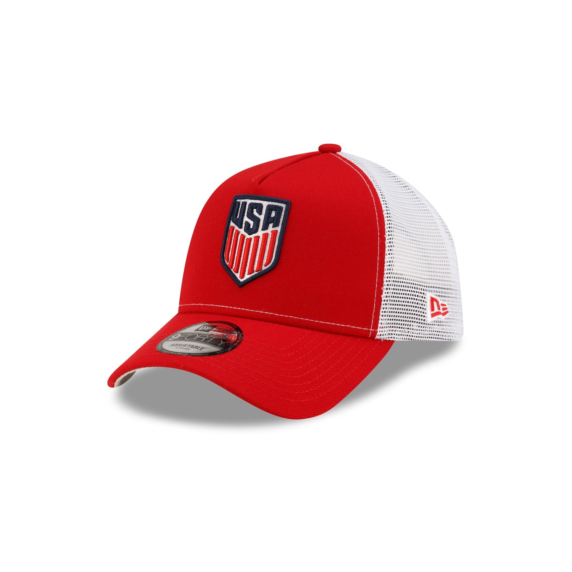 U.S. Soccer Men's National Team Red 9FORTY A-Frame Trucker Hat – New Era Cap