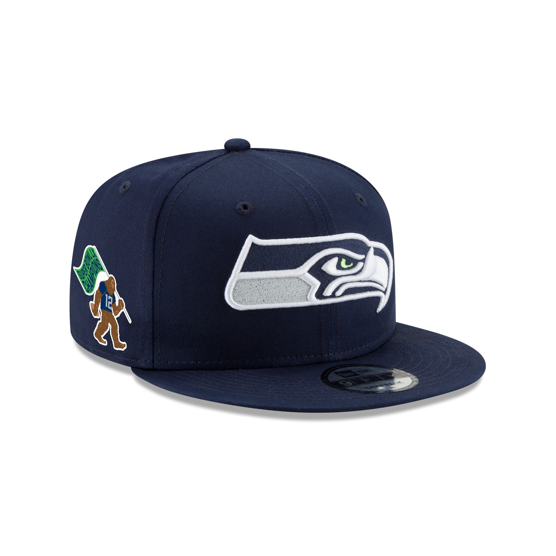 Seattle Seahawks Super Bowl LX Champions Sasquatch Sidepatch 9FIFTY Sn ...