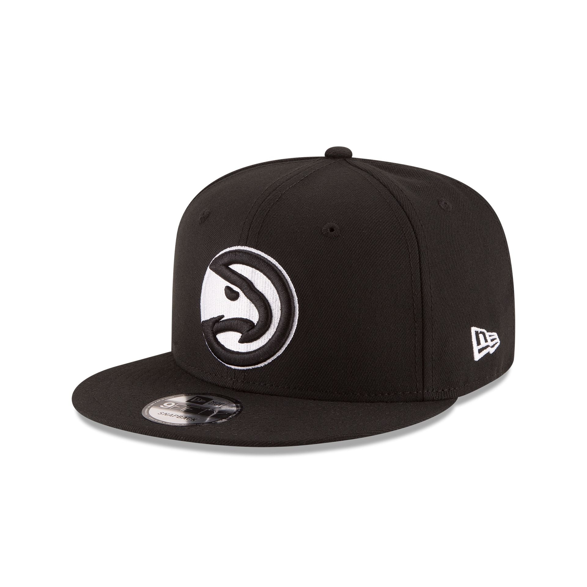 Atlanta Hawks Basic Black & White 9FIFTY Snapback Hat – New Era Cap