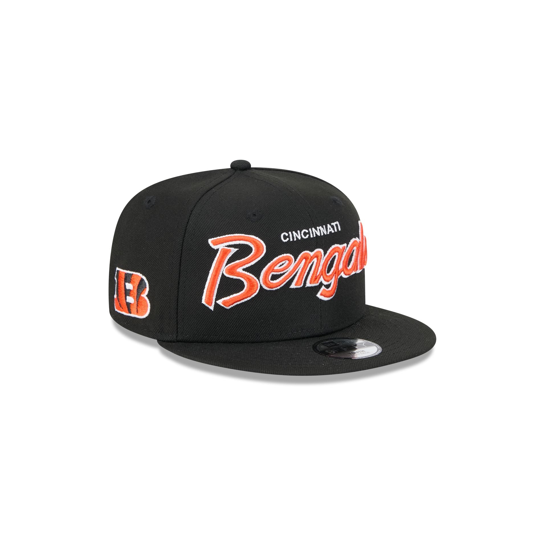 Cincinnati Bengals Script Kids 9FIFTY Snapback Hat – New Era Cap