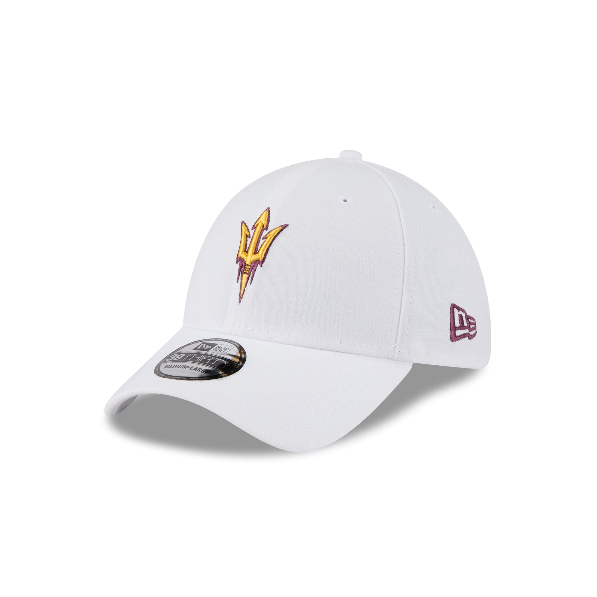 Arizona State Sun Devils Optic White 39THIRTY Stretch Fit Hat – New Era Cap