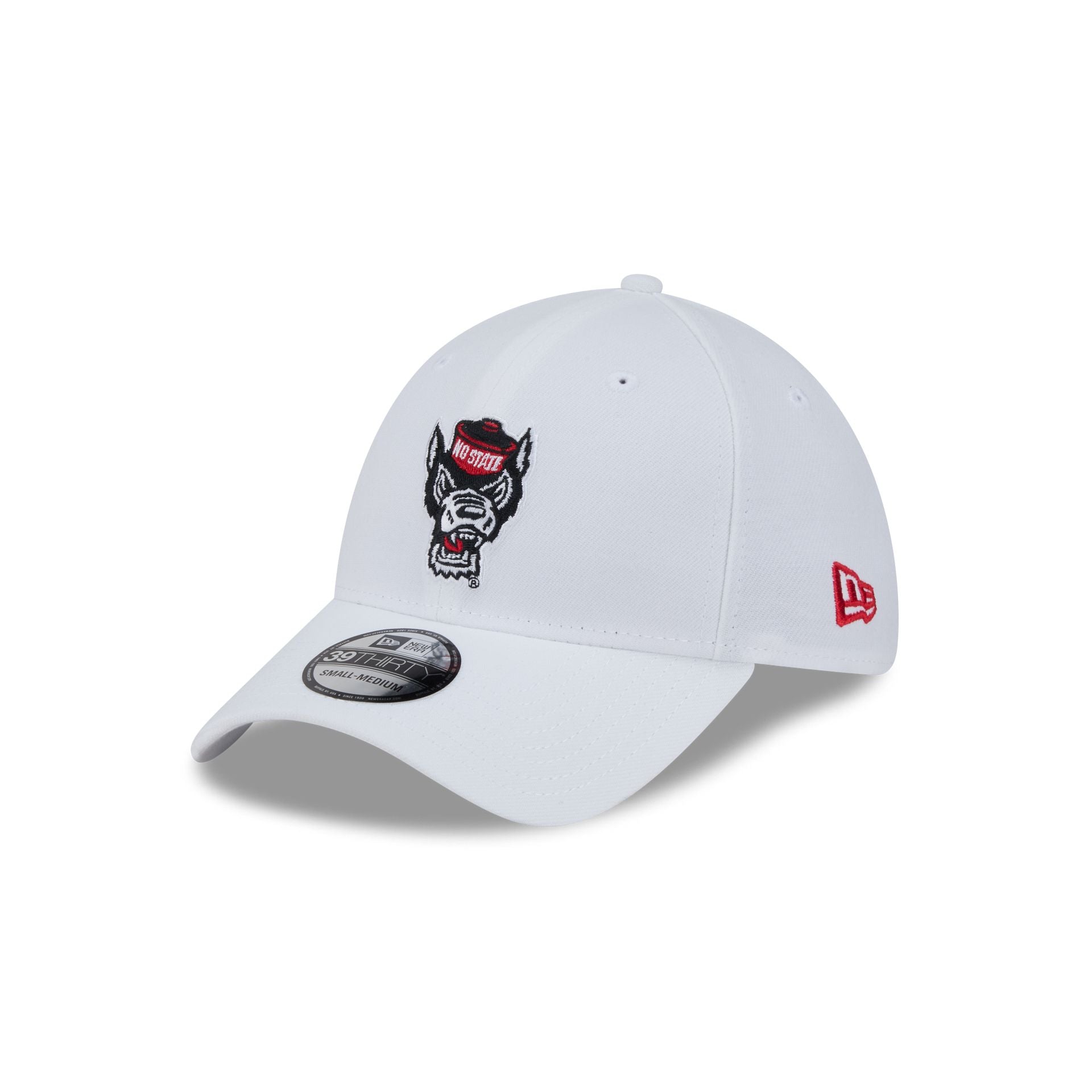 NC State Wolfpack Optic White 39THIRTY Stretch Fit Hat – New Era Cap