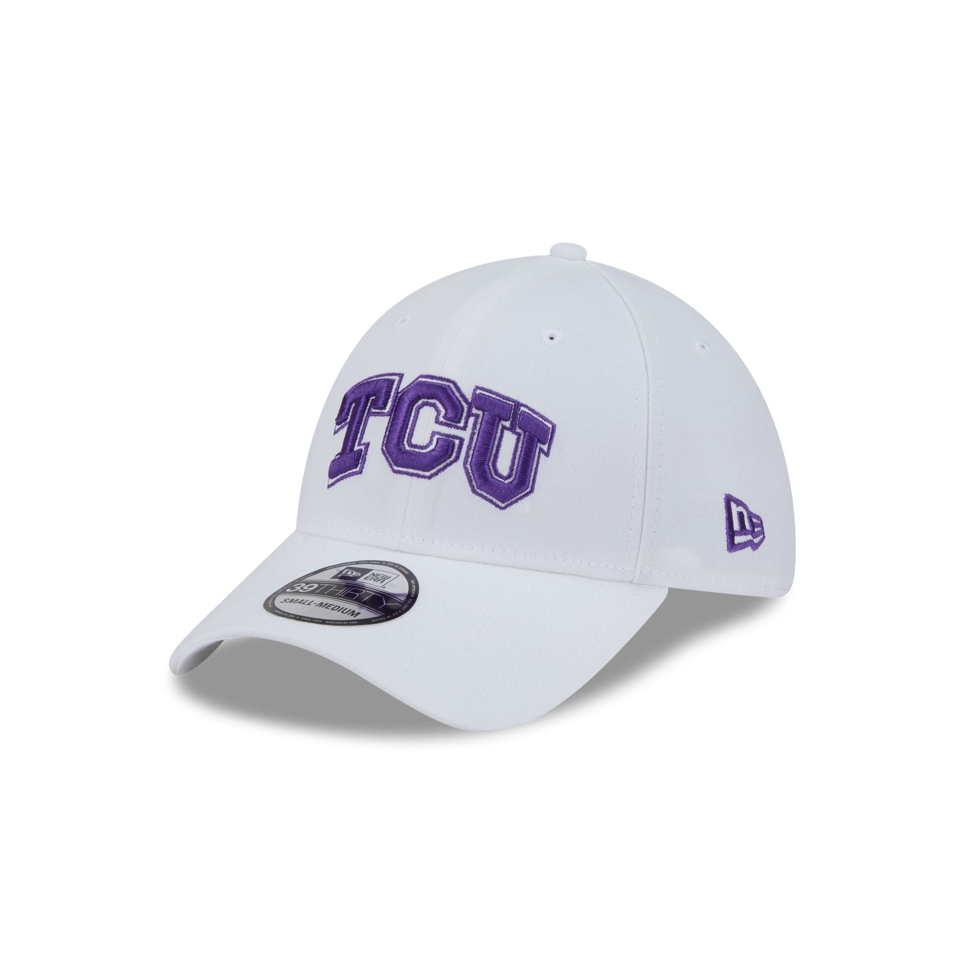 TCU Horned Frogs Optic White 39THIRTY Stretch Fit Hat – New Era Cap