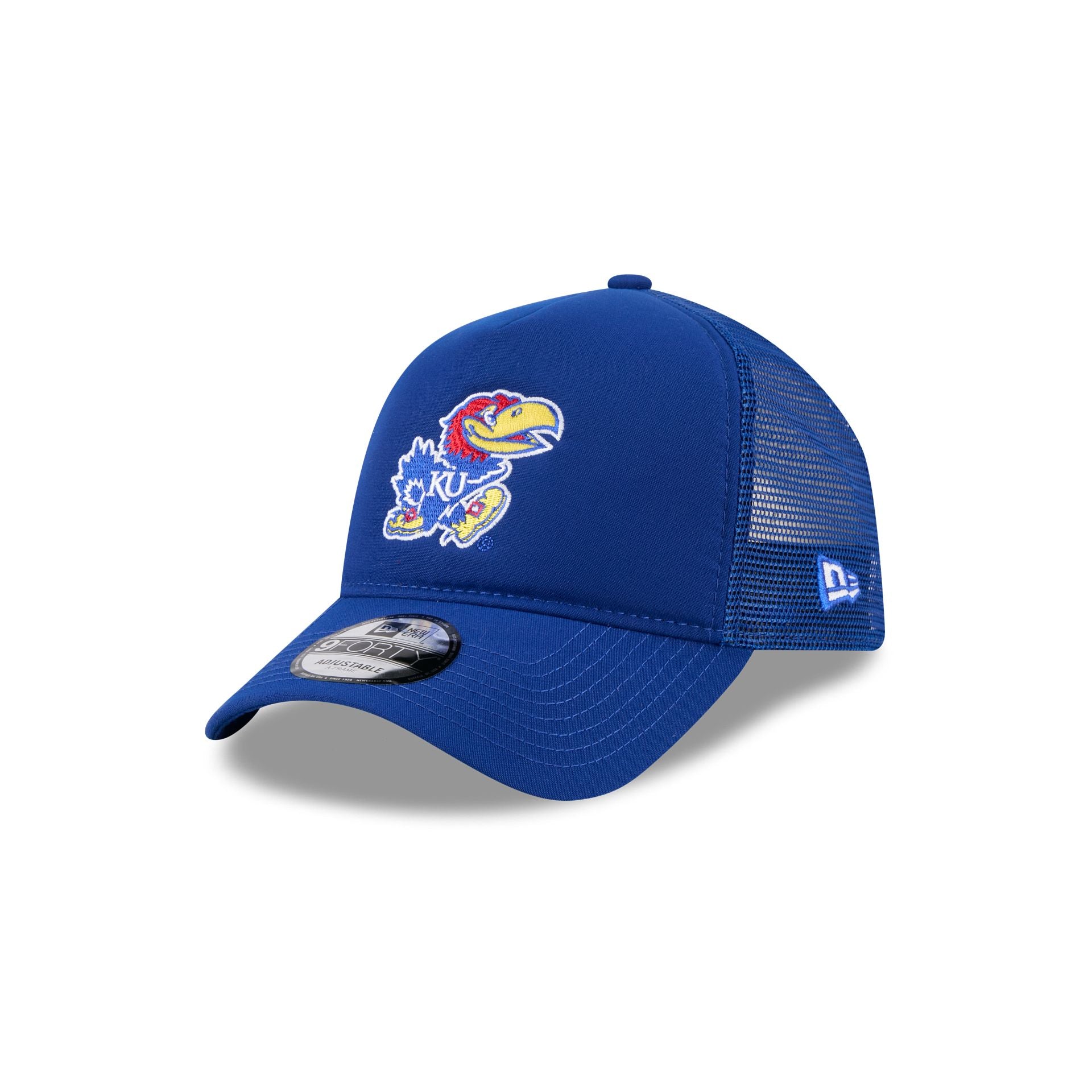 Kansas Jayhawks Go-To 9FORTY A-Frame Trucker Hat – New Era Cap