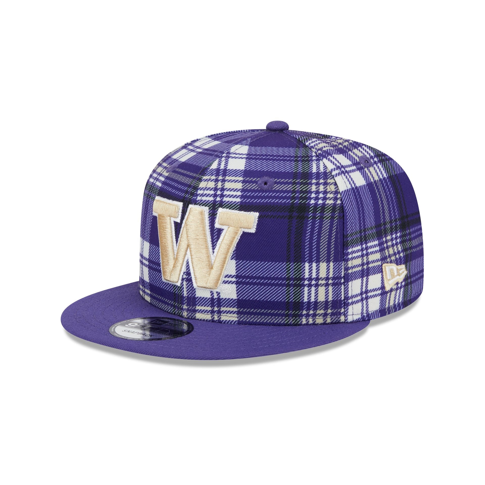 Washington Huskies Plaid 9FIFTY Snapback Hat – New Era Cap
