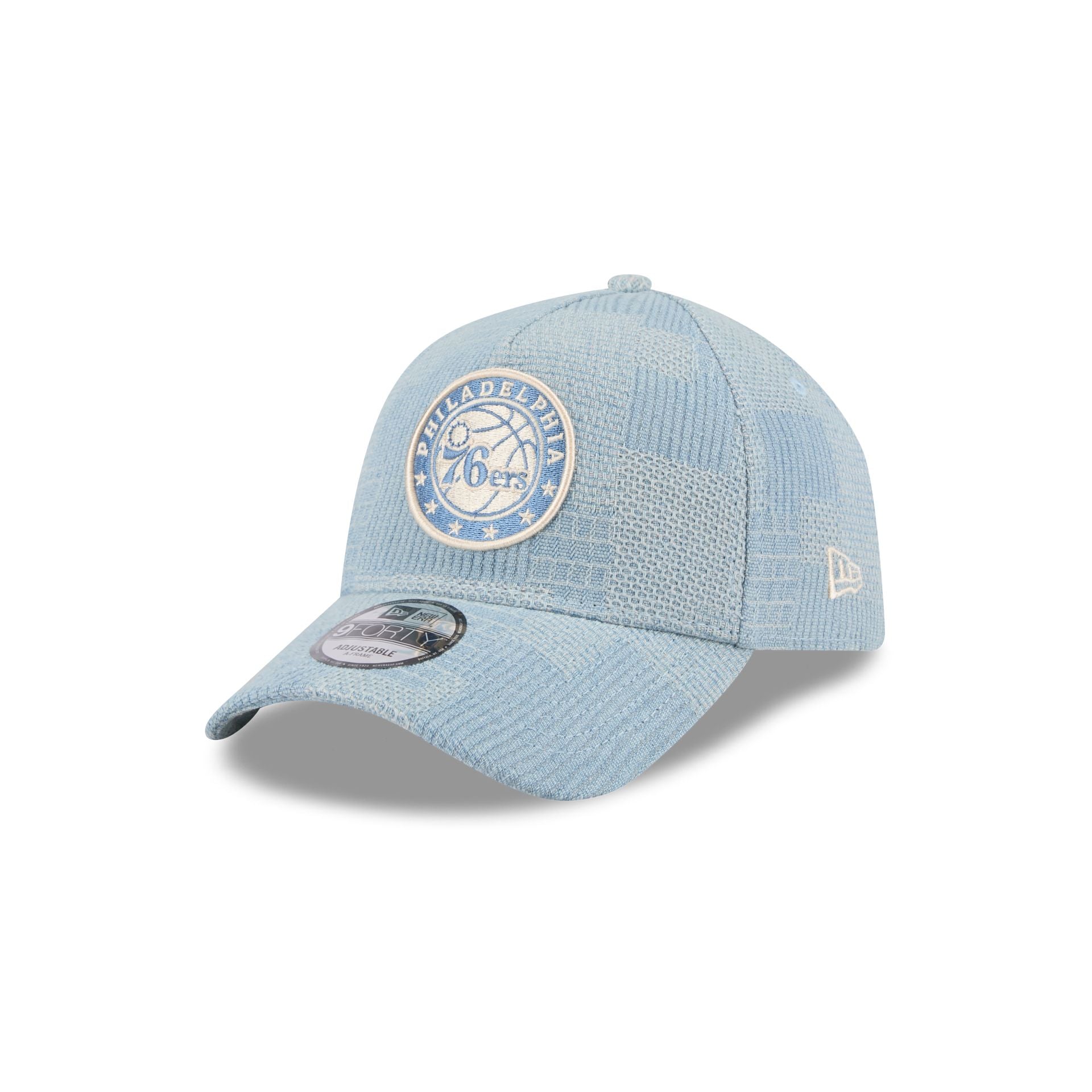 Philadelphia 76ers Logo Essentials Denim 9FORTY A-Frame Snapback Hat ...