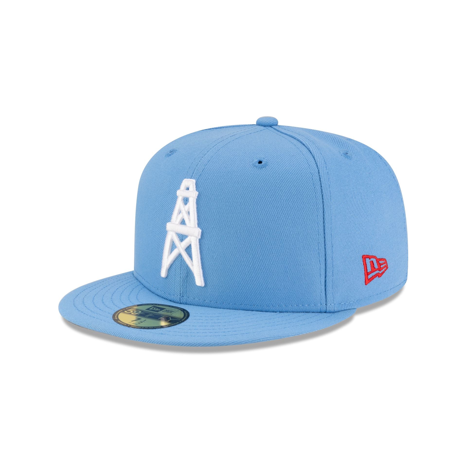 Oilers Basic Sky Blue 59FIFTY Fitted Hat – New Era Cap