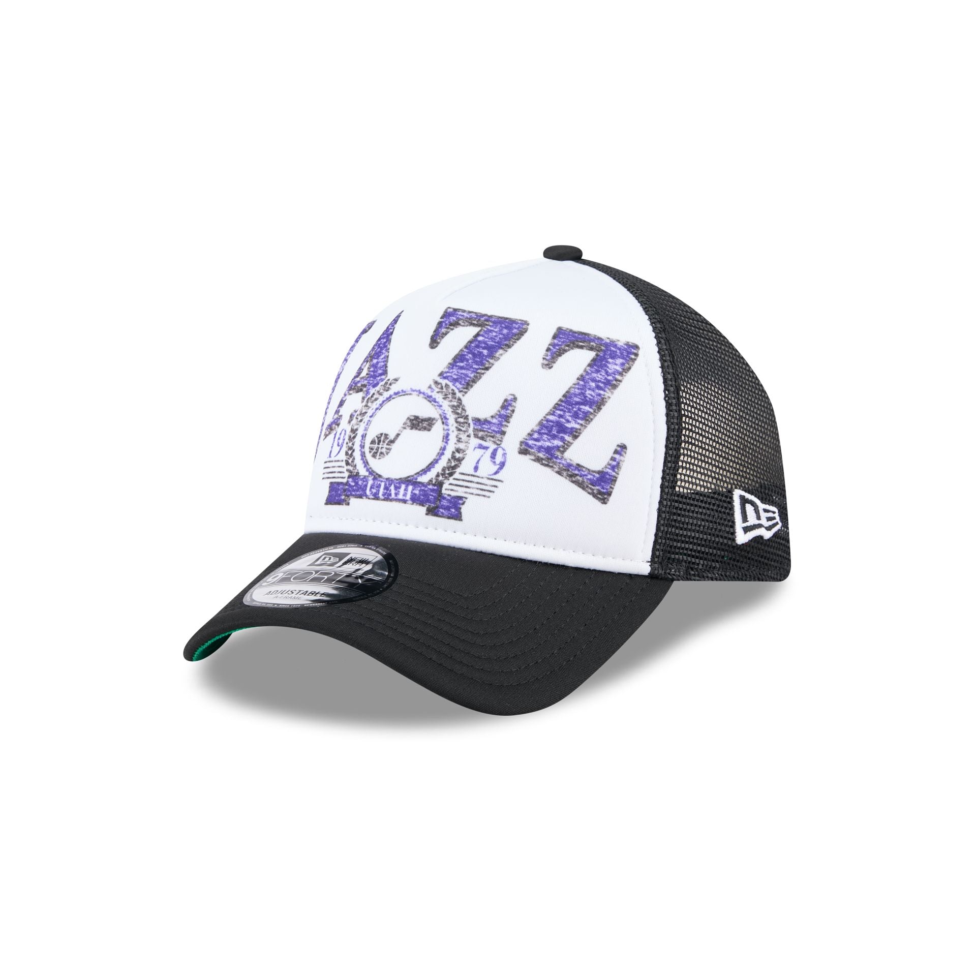 Utah Jazz Distressed 9FORTY A-Frame Trucker Hat – New Era Cap