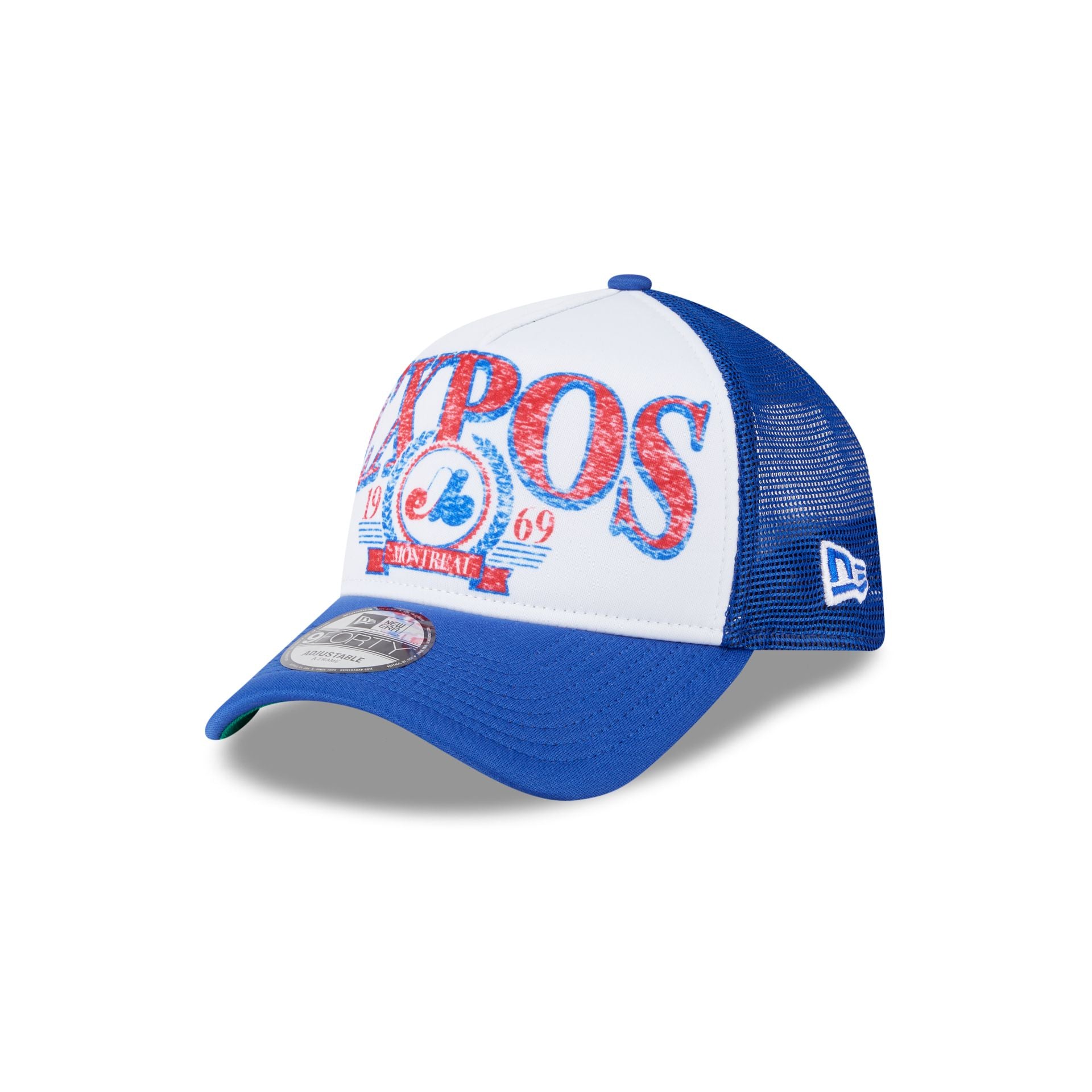 Montreal Expos Distressed 9FORTY A-Frame Trucker Hat – New Era Cap