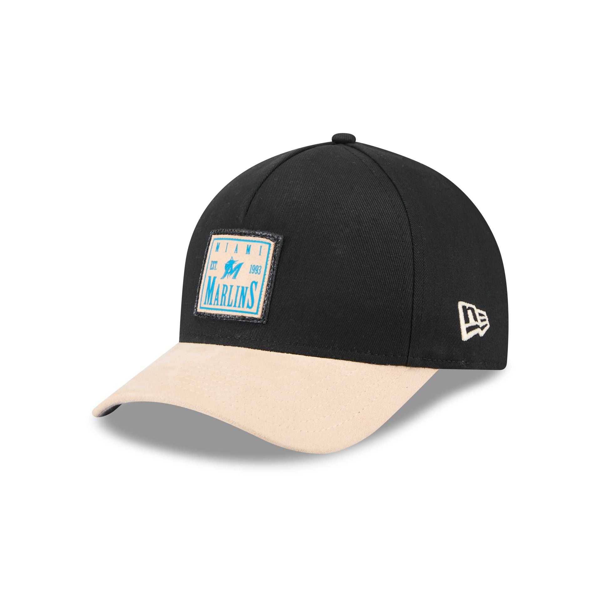 Miami Marlins Suede Patch 9FORTY M-Crown A-Frame Adjustable Hat – New ...