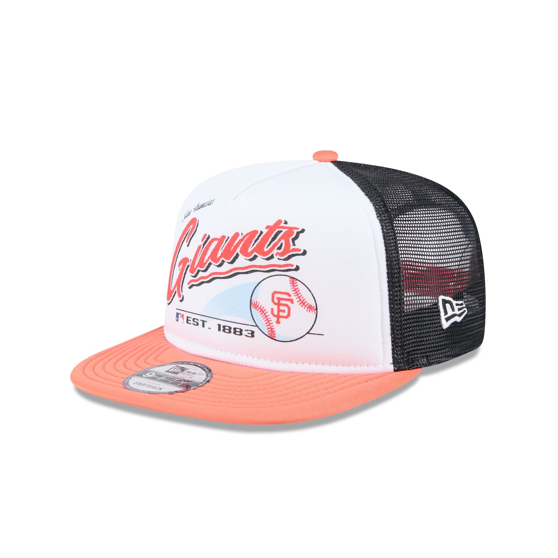San Francisco Giants Retro Script 9FIFTY A-Frame Trucker Hat – New Era Cap