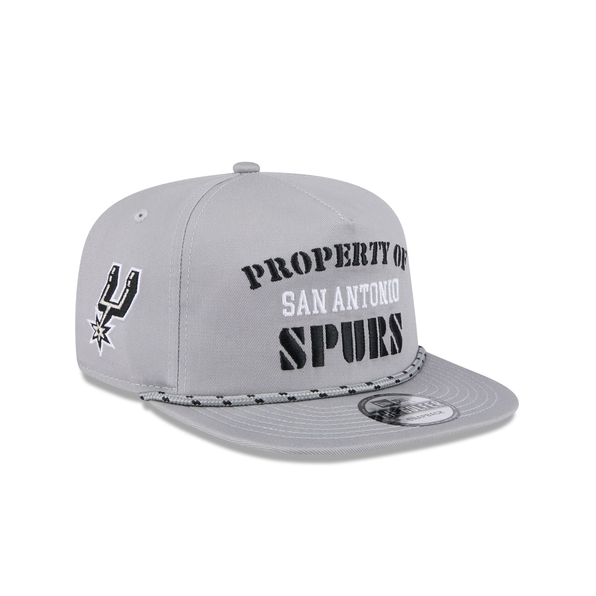 San Antonio Spurs Vintage Gray Rope Golfer Hat – New Era Cap