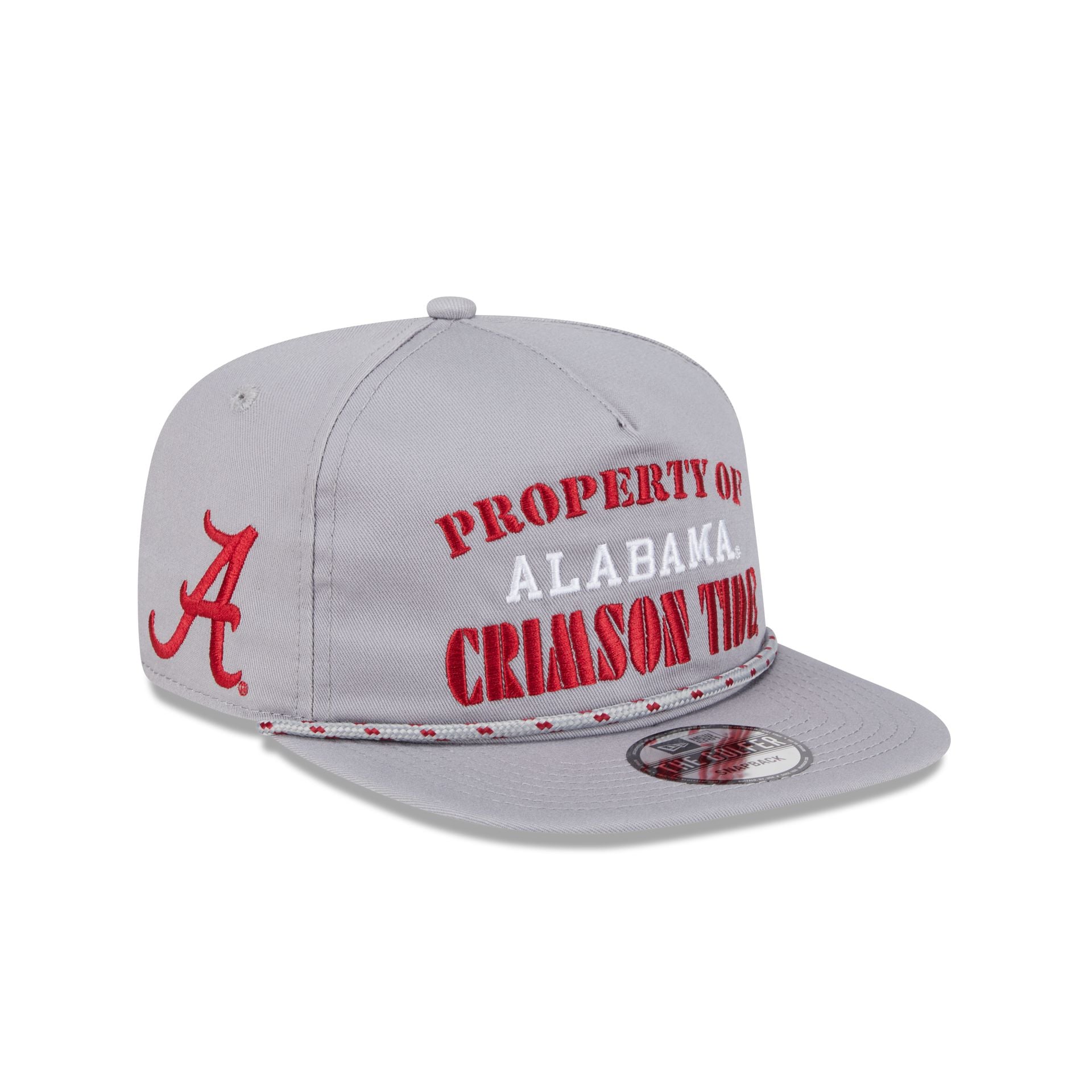 Alabama Crimson Tide Vintage Gray Rope Golfer Hat – New Era Cap