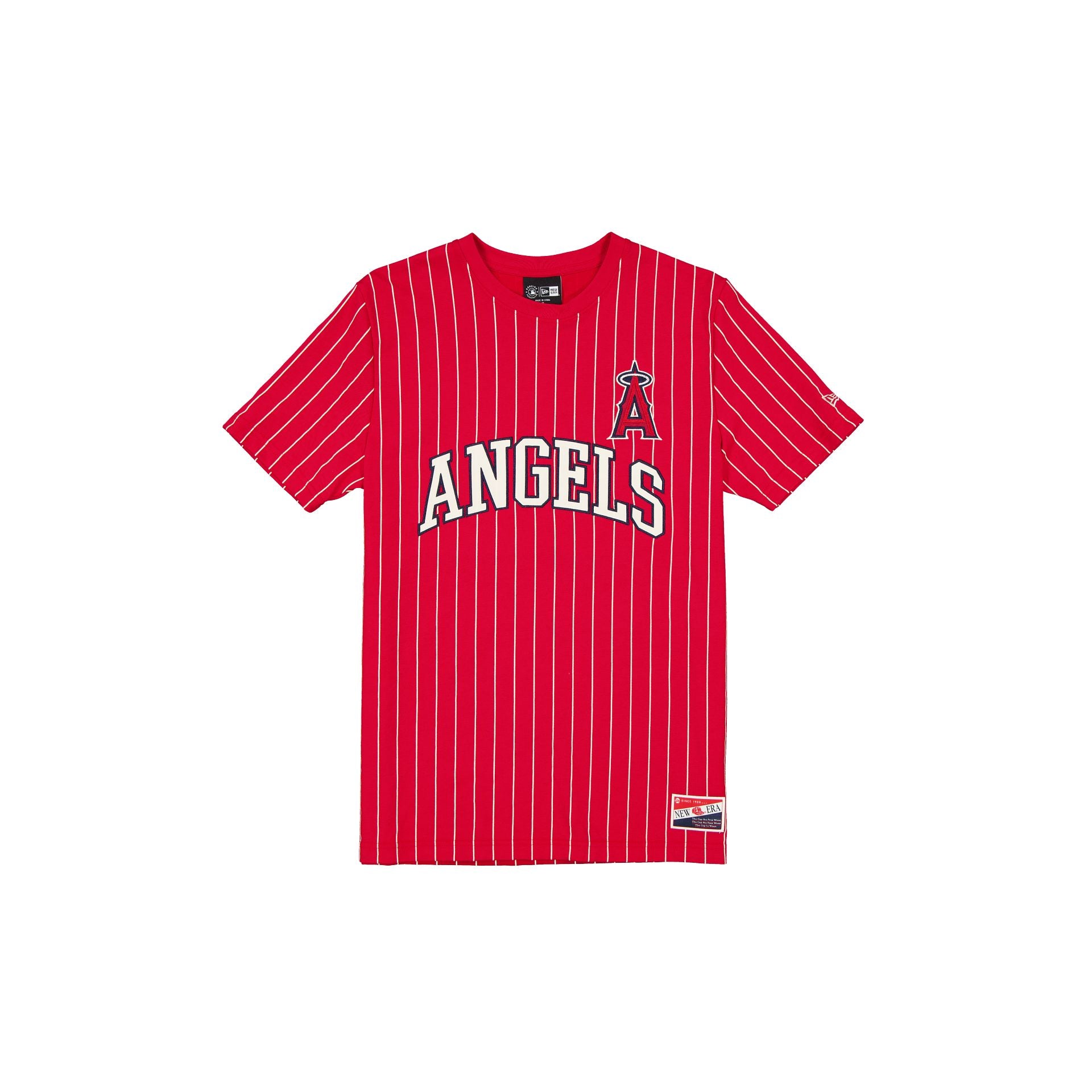 Los Angeles Angels Throwback Pinstripe Wordmark T-Shirt – New Era Cap