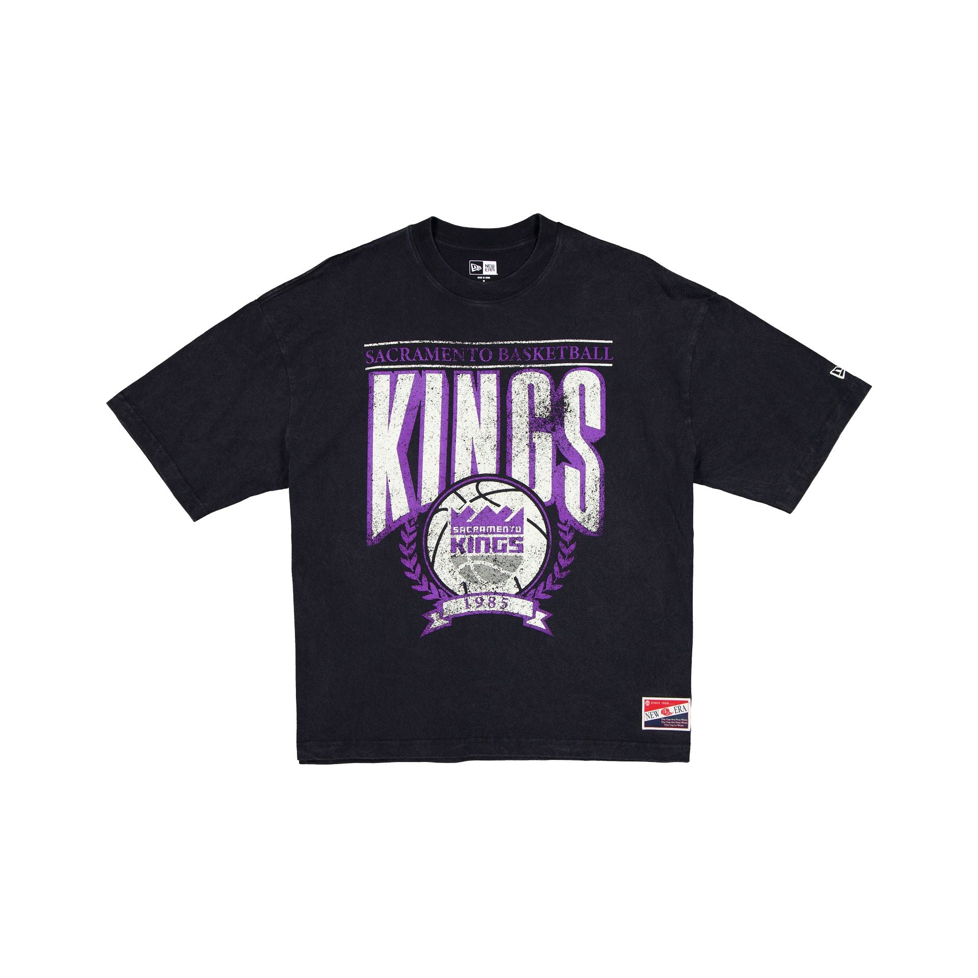 Throwback Sacramento Kings Logo New Era Men's New Era Blue Sacramento