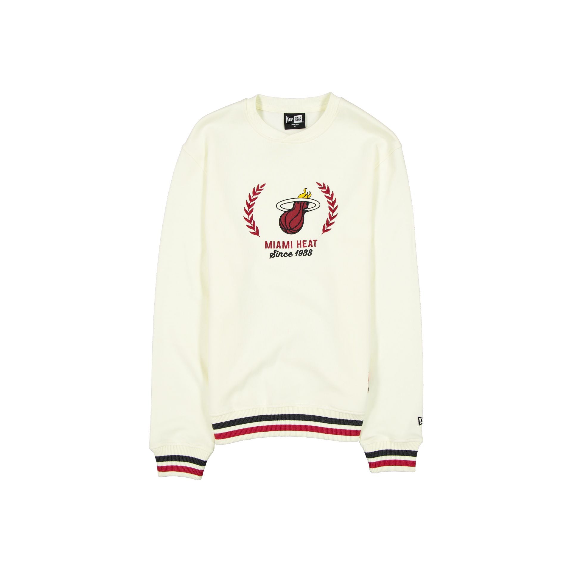 Miami Heat Throwback Chrome White Crewneck – New Era Cap