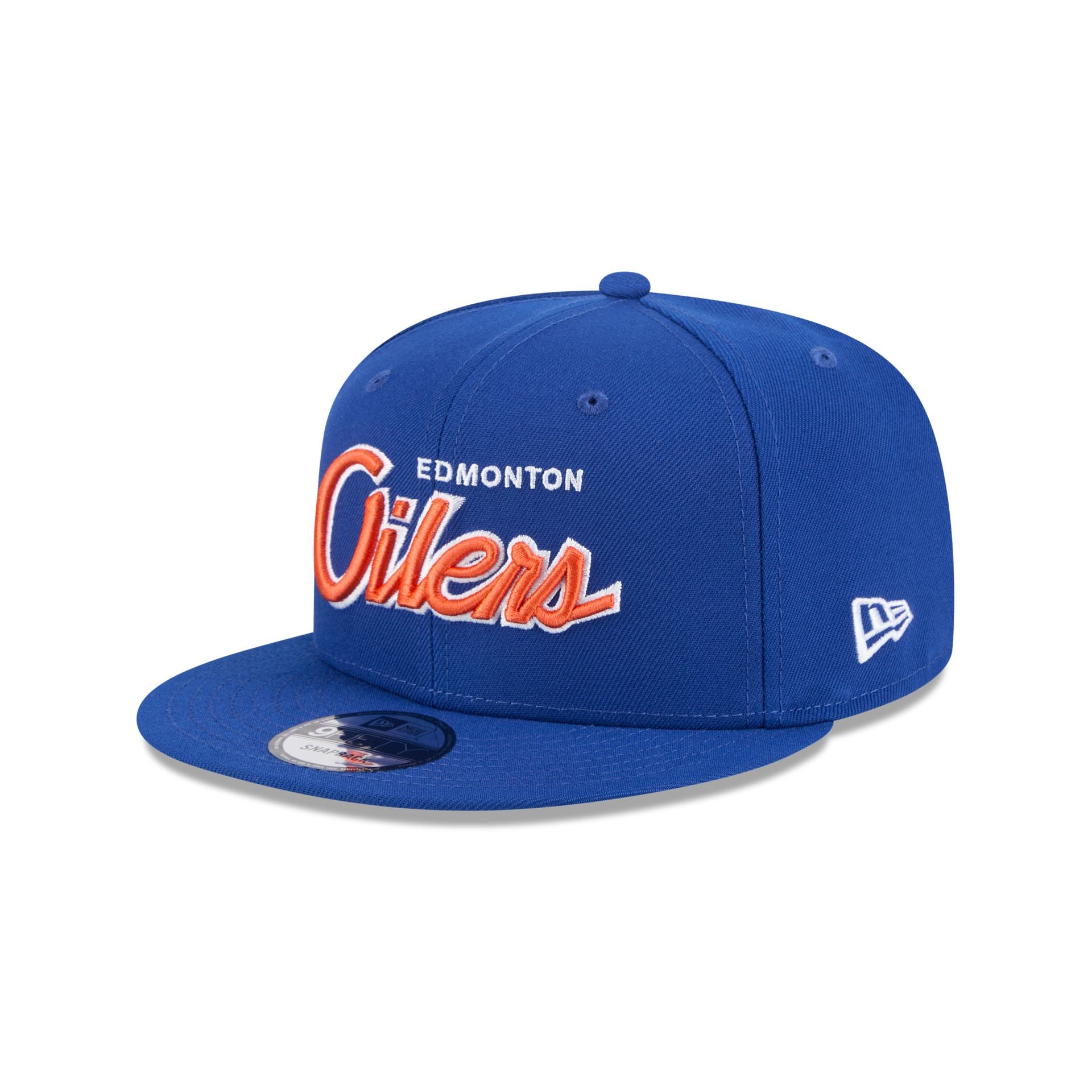 Edmonton Oilers Script 9FIFTY Snapback Hat – New Era Cap
