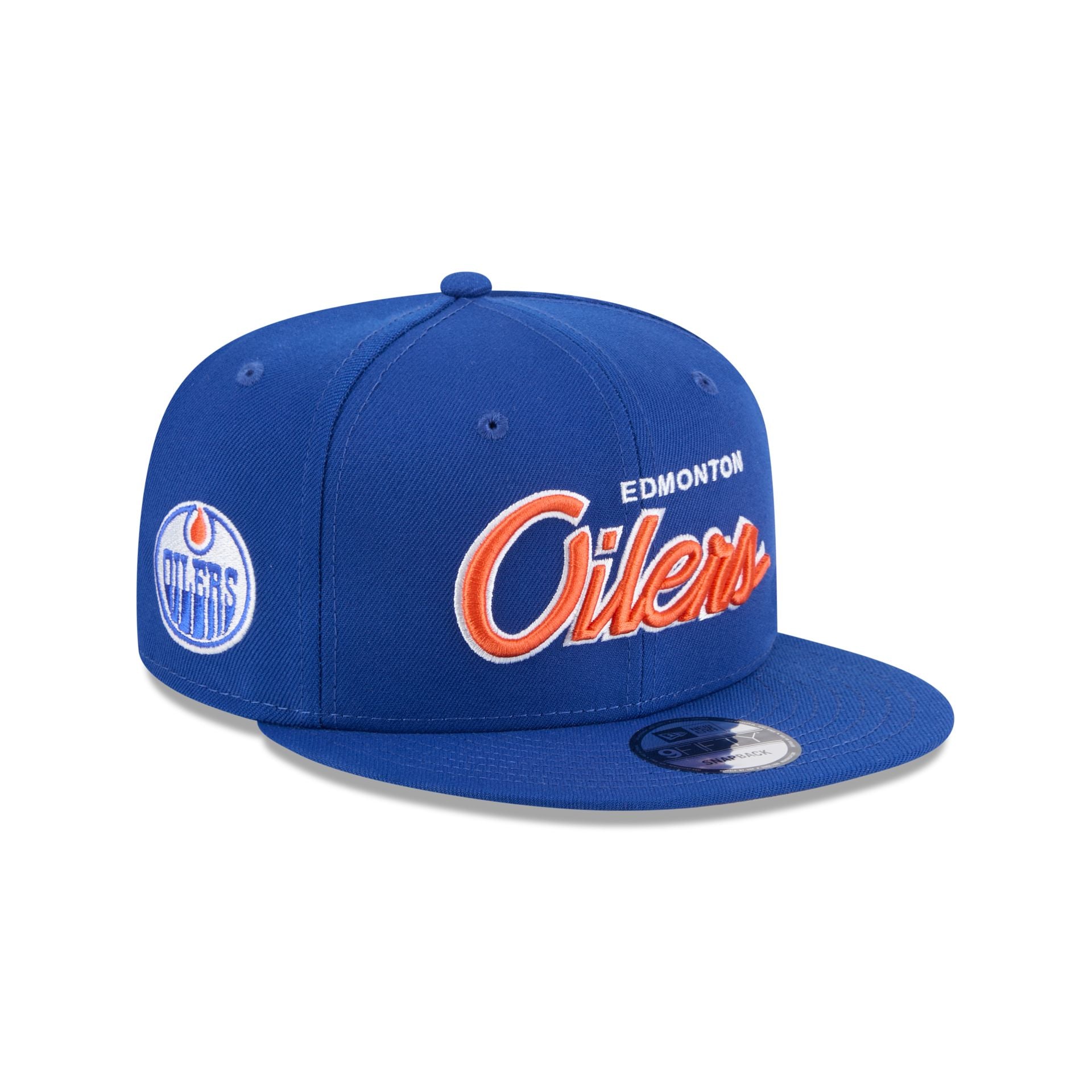 Edmonton Oilers Script 9FIFTY Snapback Hat – New Era Cap