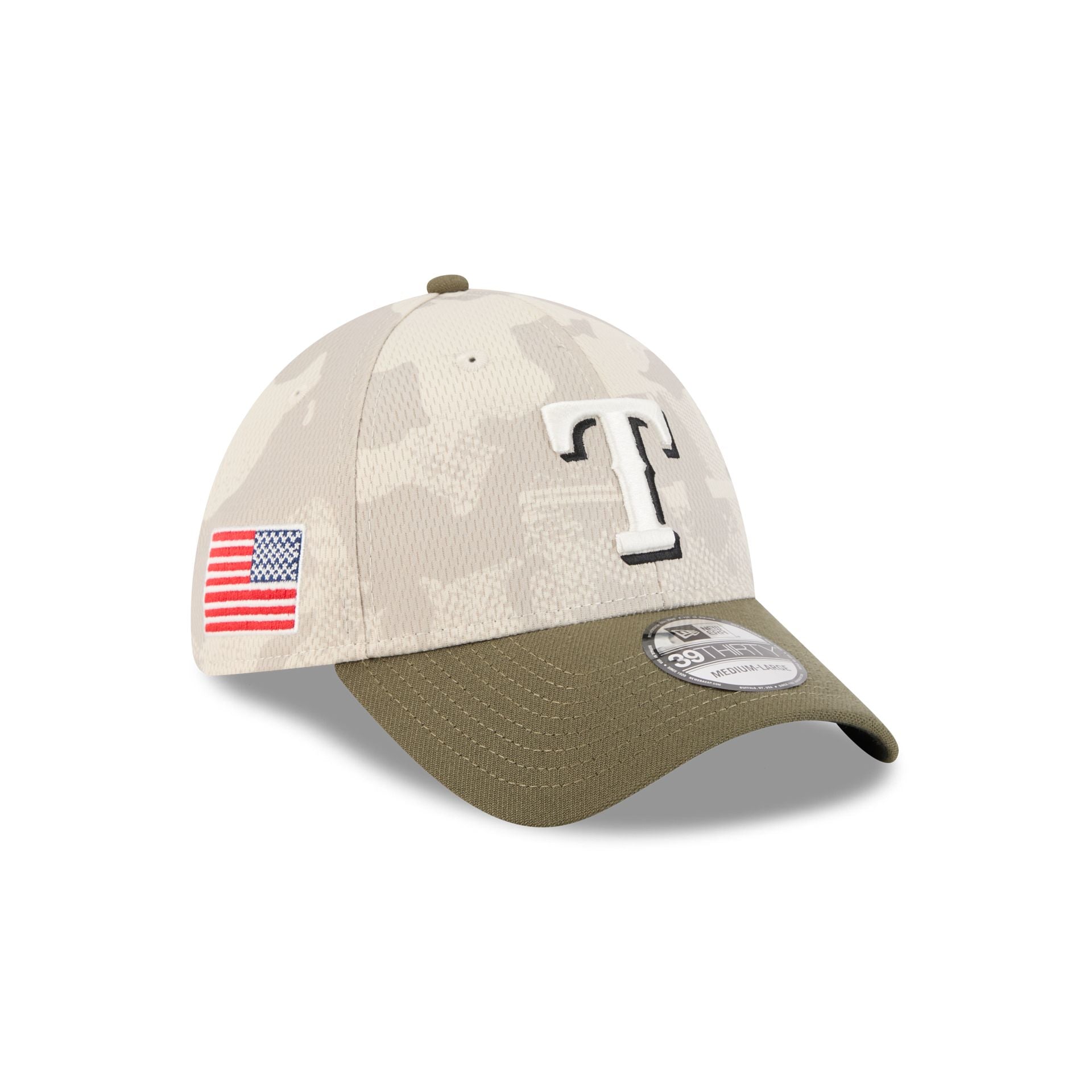 Texas Rangers Armed Forces Day 2025 39THIRTY Stretch Fit Hat – New Era Cap