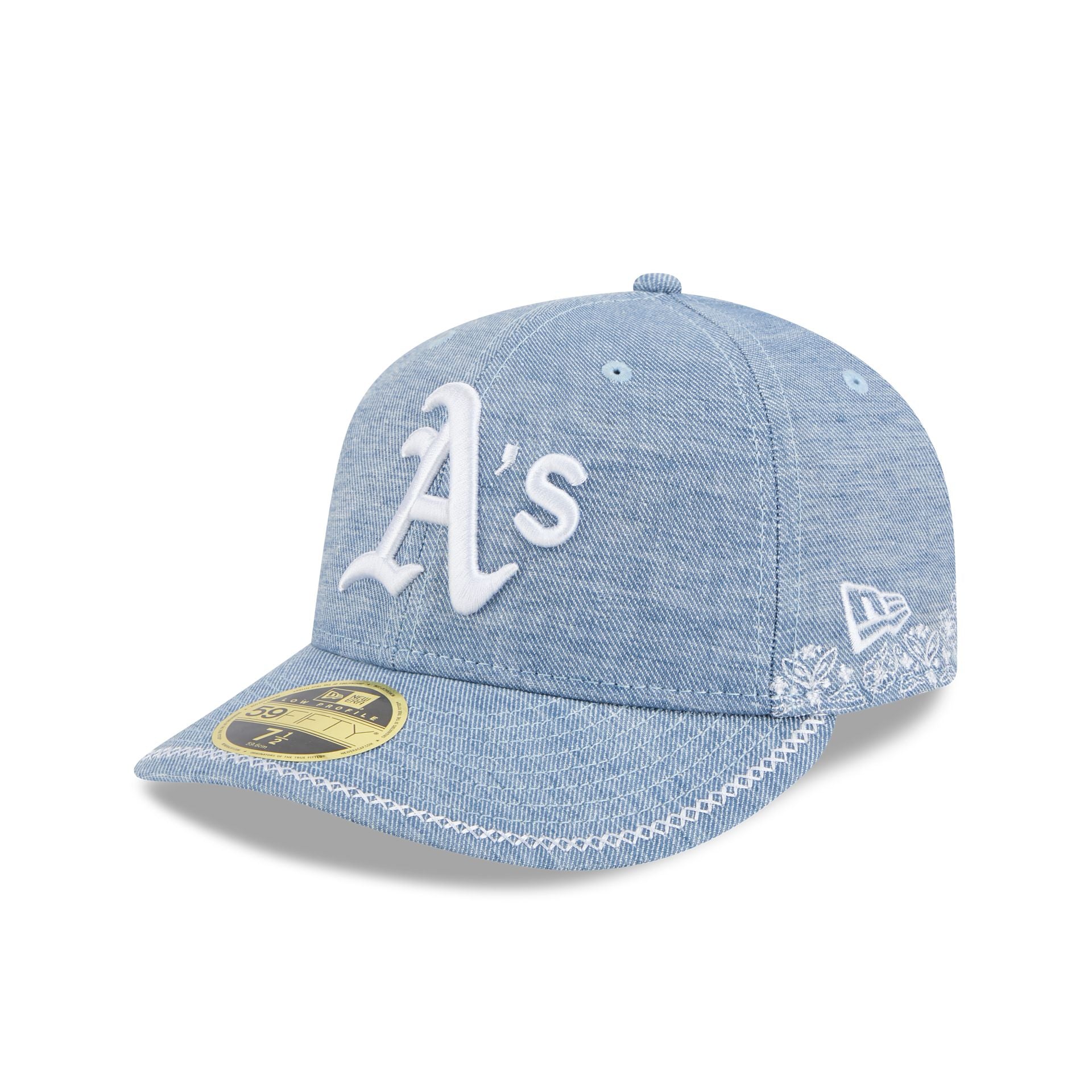 Athletics Hand Stitched Chambray Low Profile 59FIFTY Fitted Hat – New ...