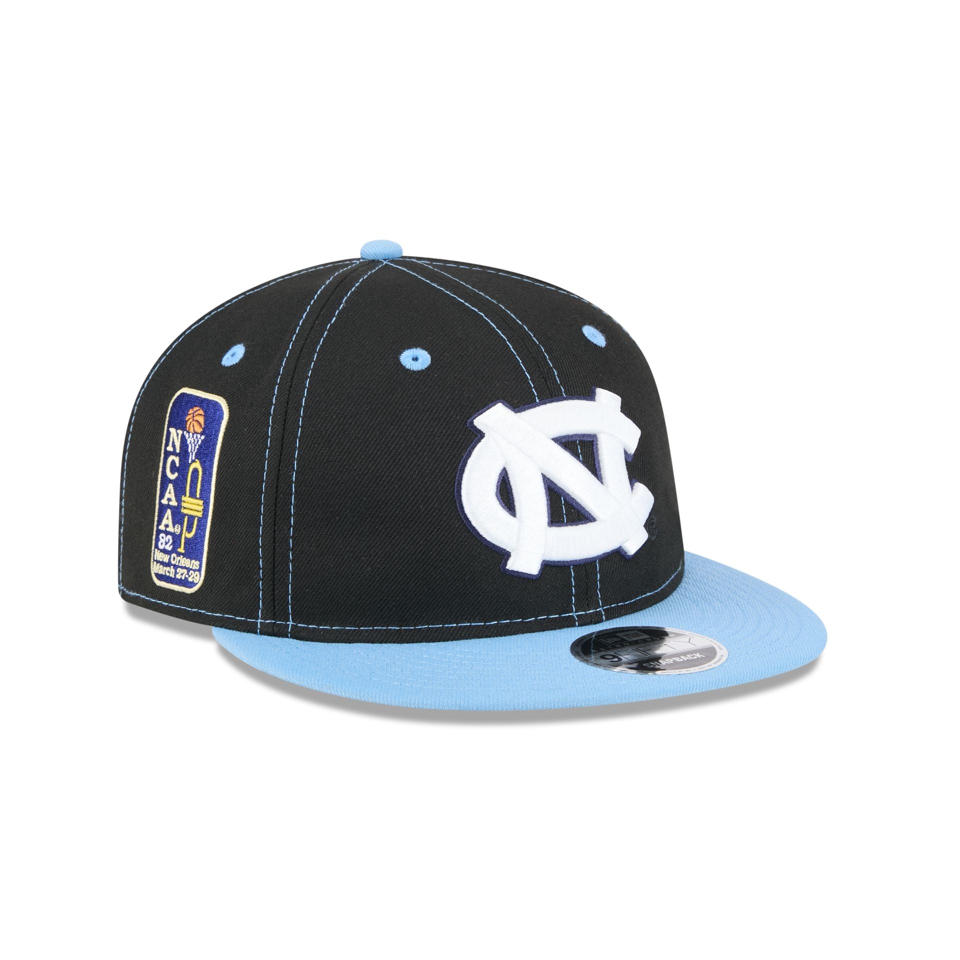 North Carolina Tar Heels Tournament Side Patch Retro Crown 9FIFTY Stra ...
