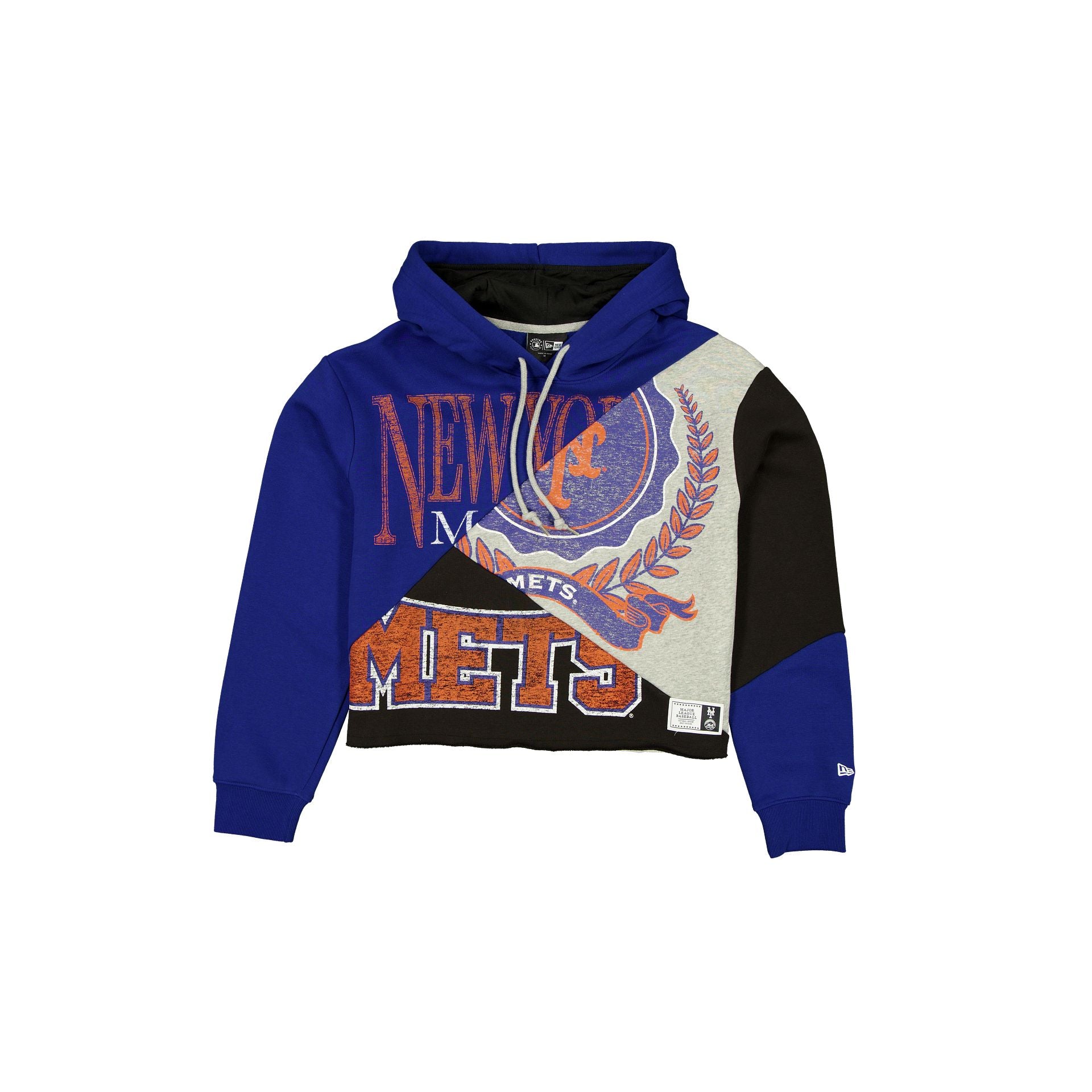 New York Mets Team Split Women's Cropped Hoodie – New Era Cap