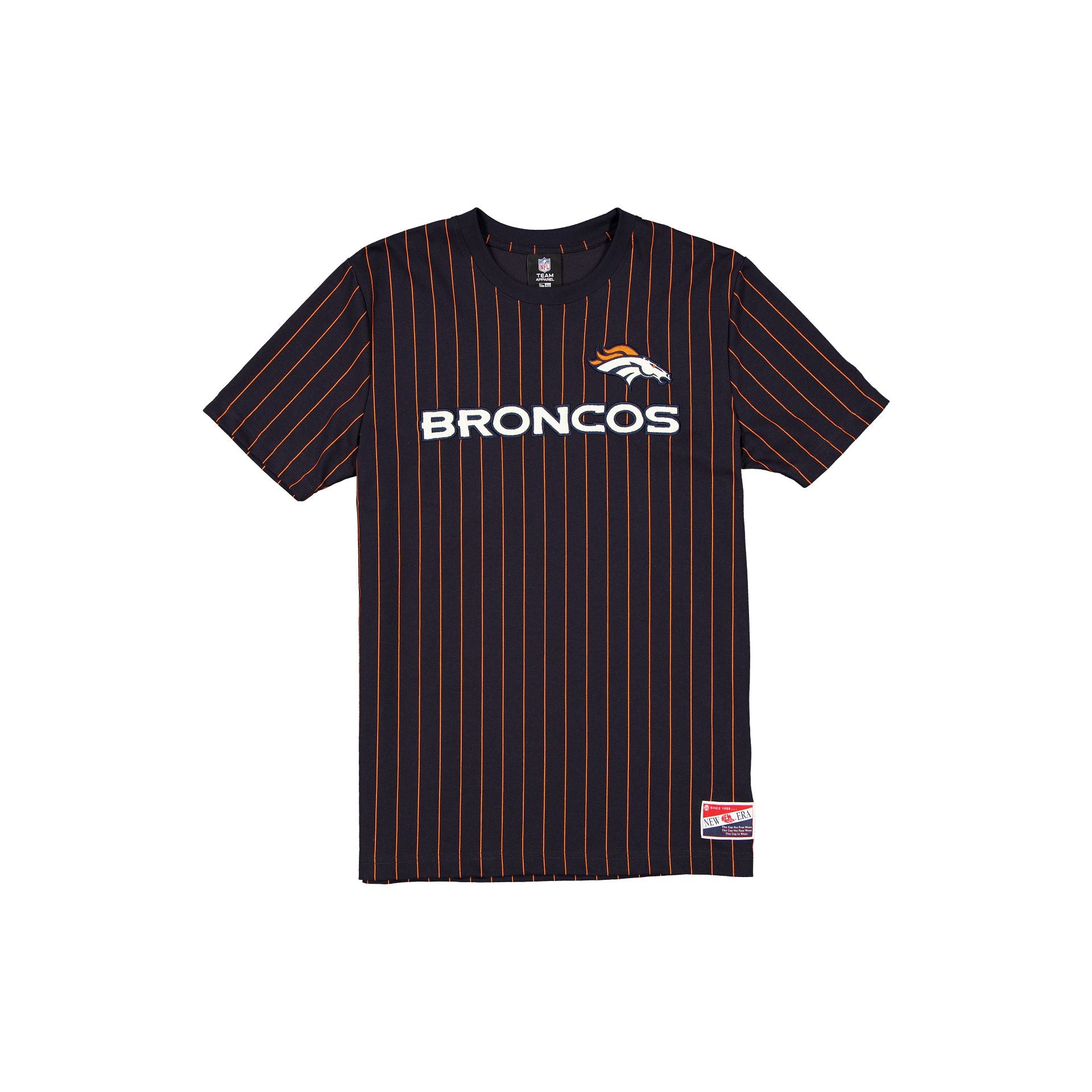 Denver Broncos Throwback Retro Pinstripe T-Shirt – New Era Cap