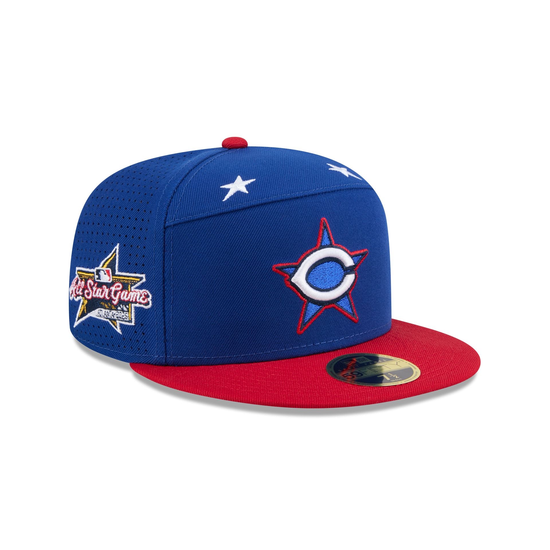 Cincinnati Reds 2025 All-Star Game Workout Split Panel 59FIFTY Fitted ...