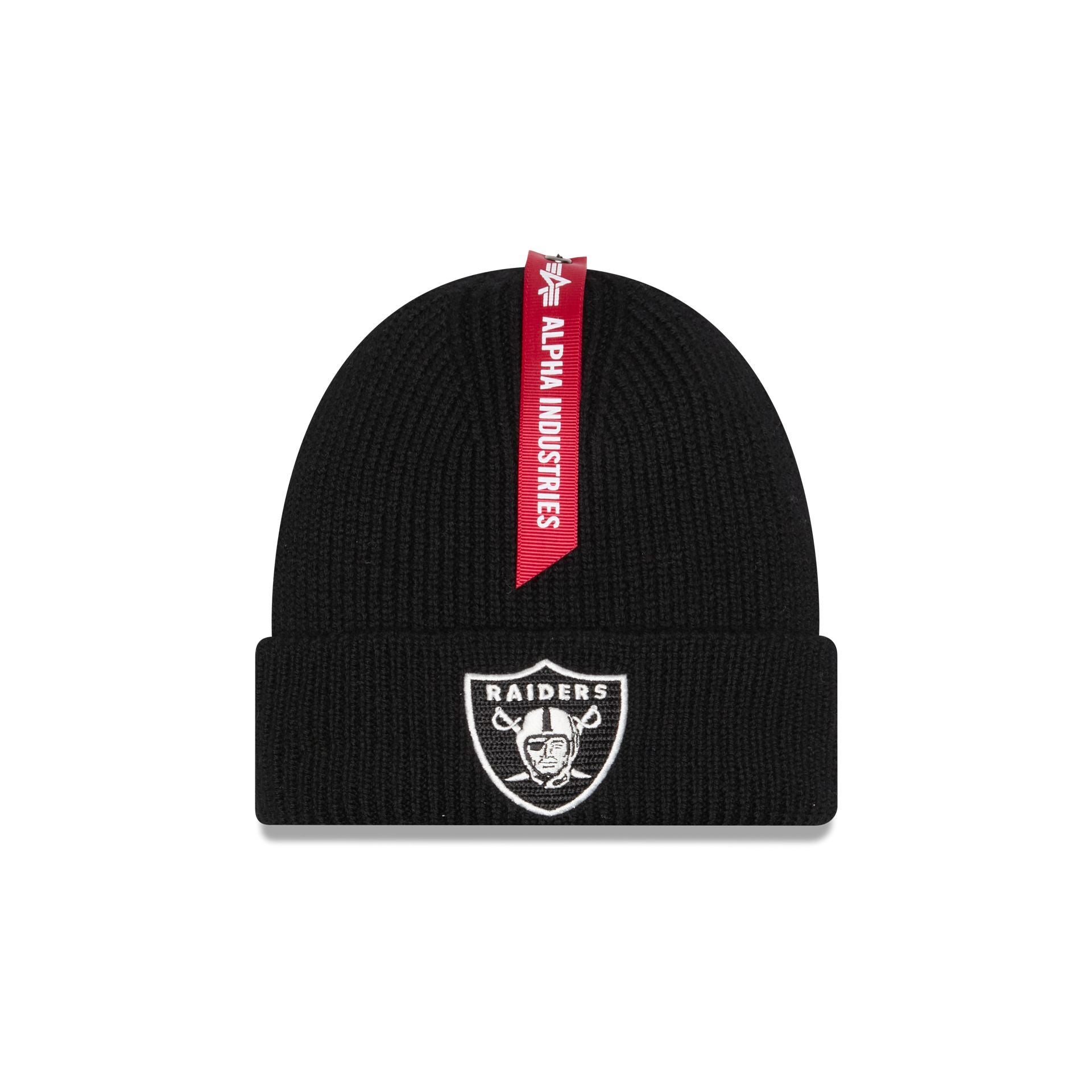 Alpha Industries x Las Vegas Raiders Black Cuff Knit Hat – New Era Cap