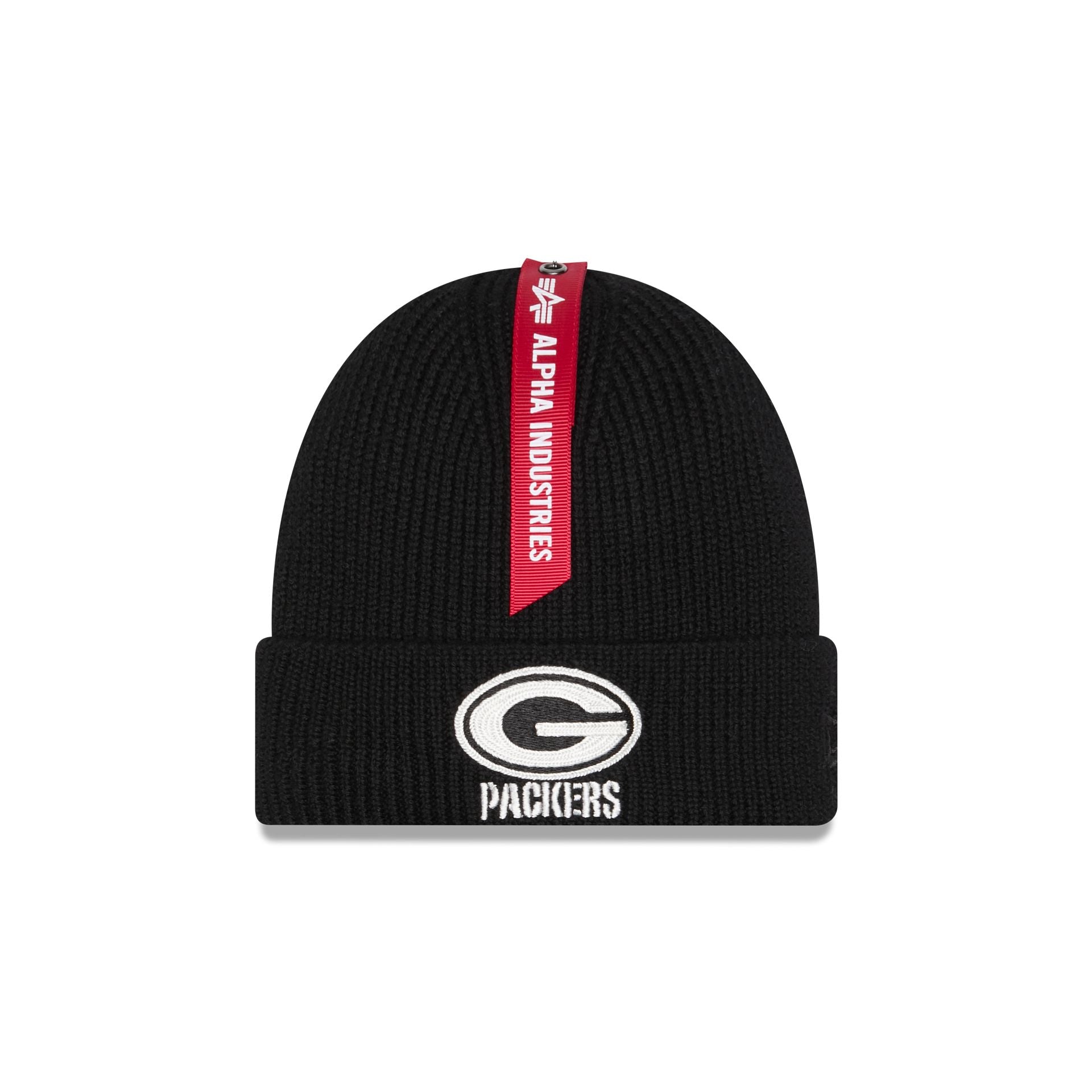 Alpha Industries x Green Bay Packers Black Cuff Knit Hat – New Era Cap