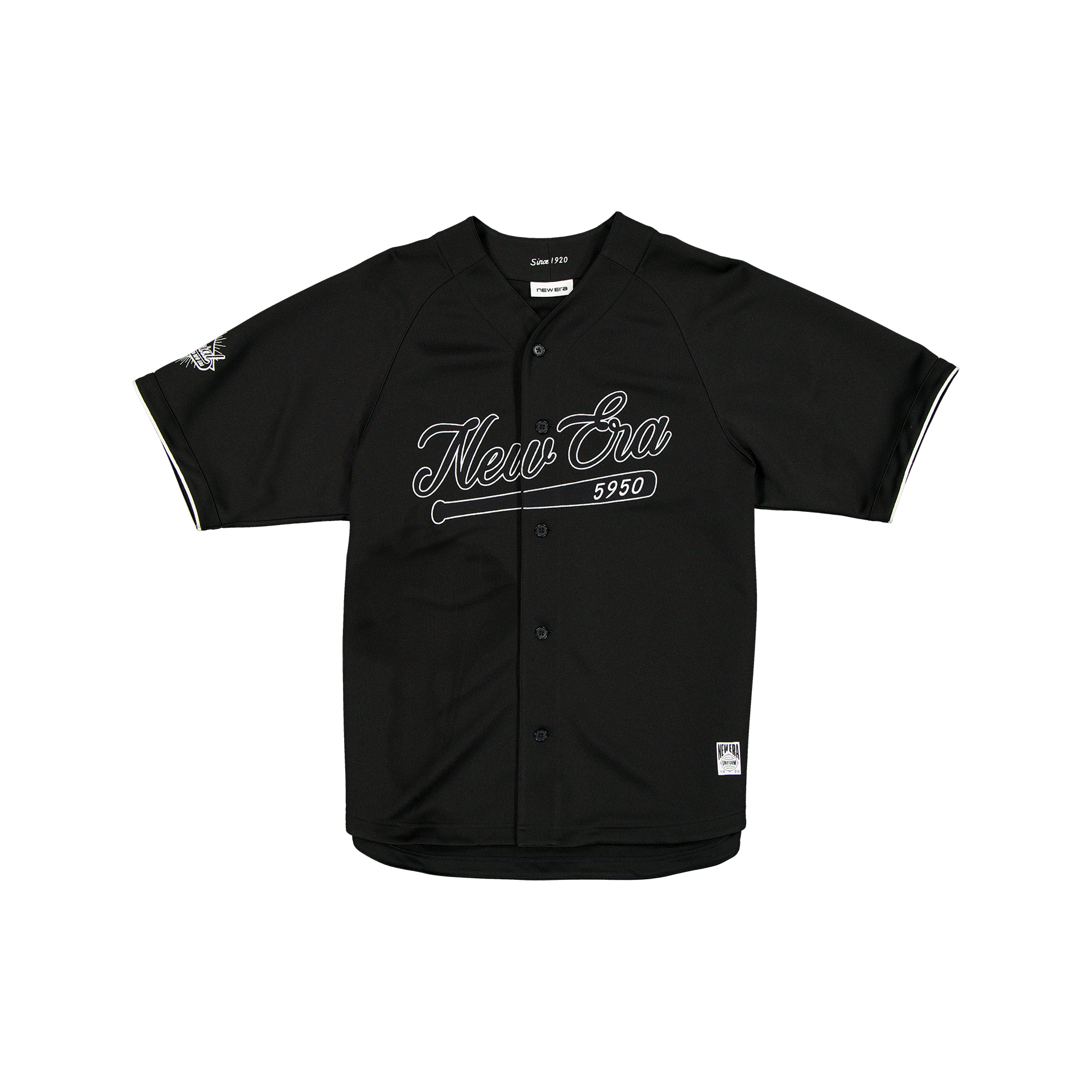New Era Branded Batter's Eye Raglan Baseball Black Jersey – New Era Cap