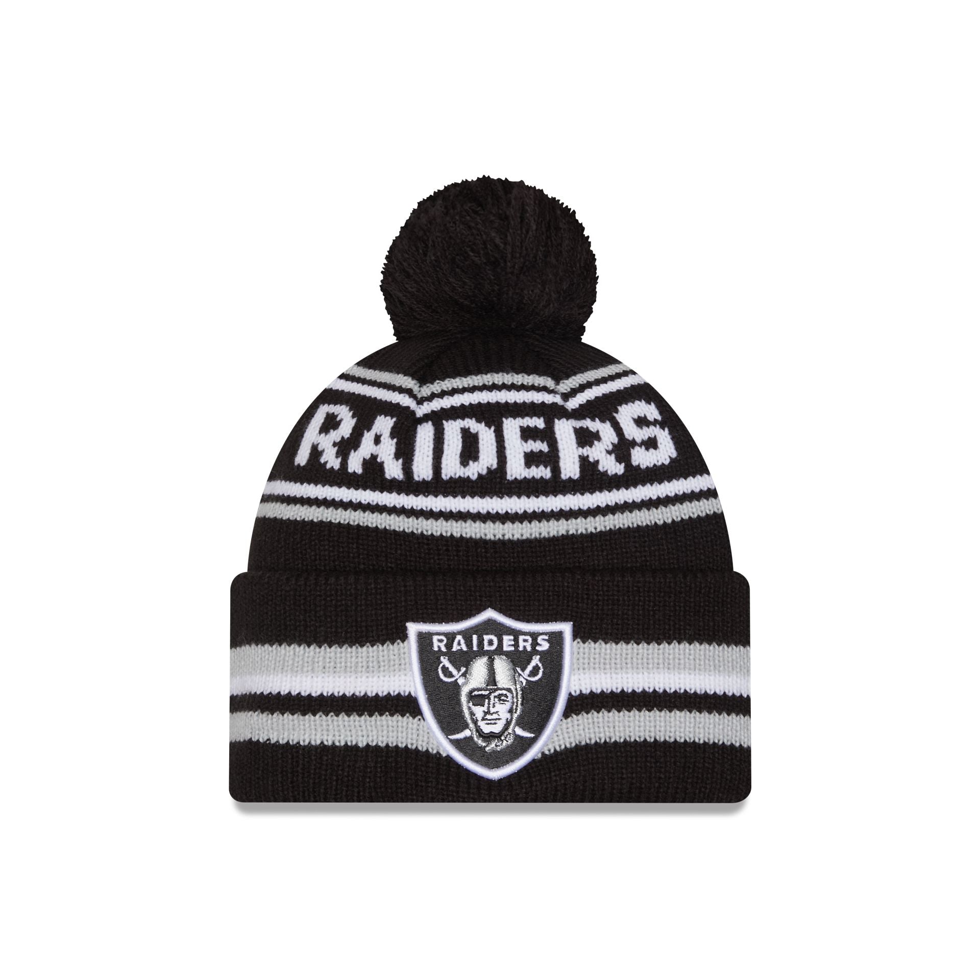 Las Vegas Raiders Classic Pom Knit Hat – New Era Cap