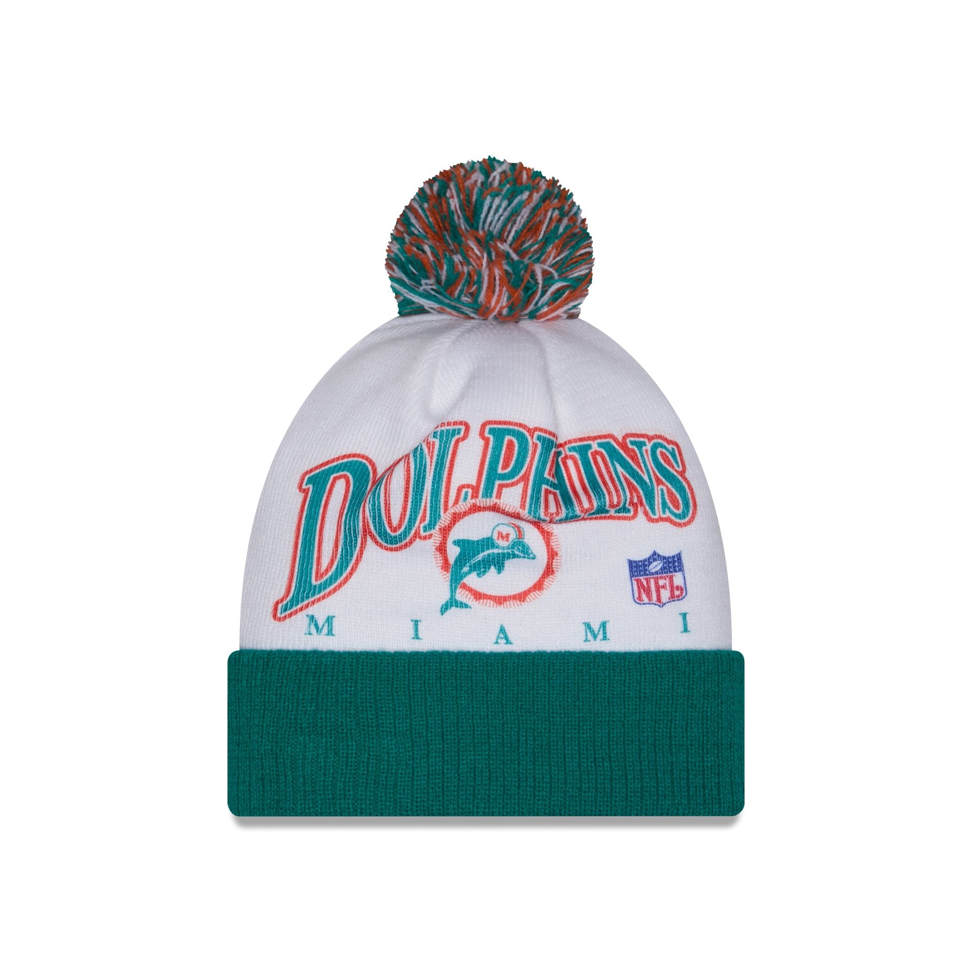 Miami Dolphins Spirit Pom Knit Hat – New Era Cap