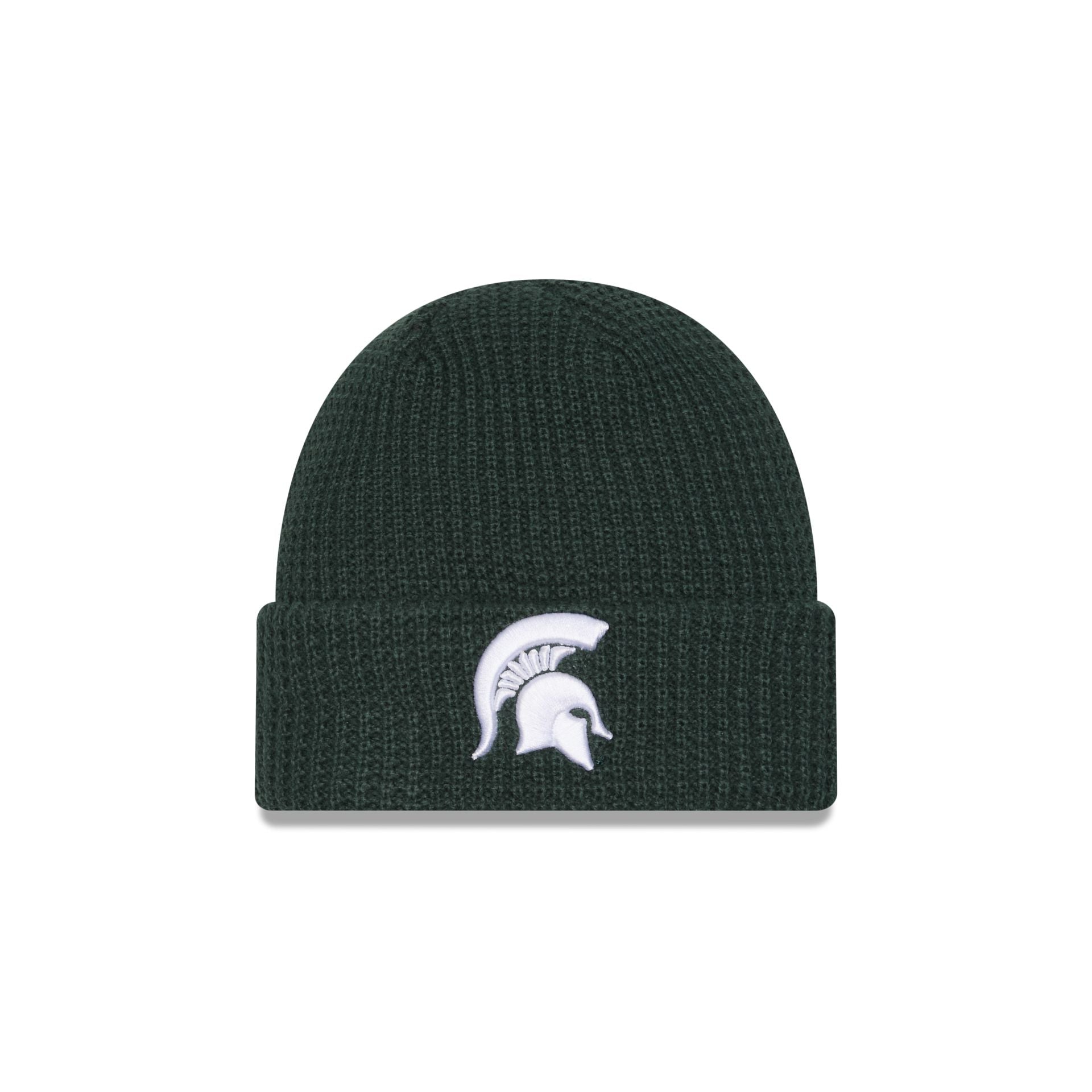 Michigan State Spartans Waffle Stitch Knit Beanie Hat – New Era Cap