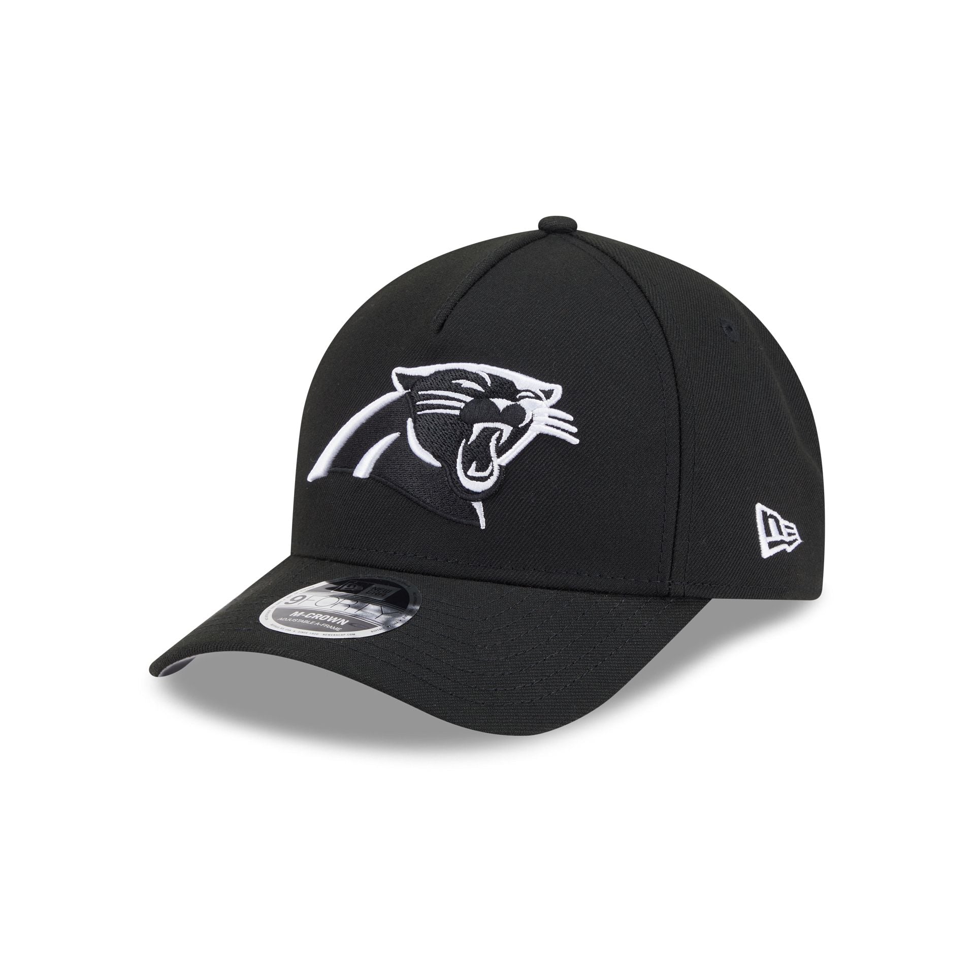Carolina Panthers Black & White 9FORTY M-Crown A-Frame Snapback Hat ...