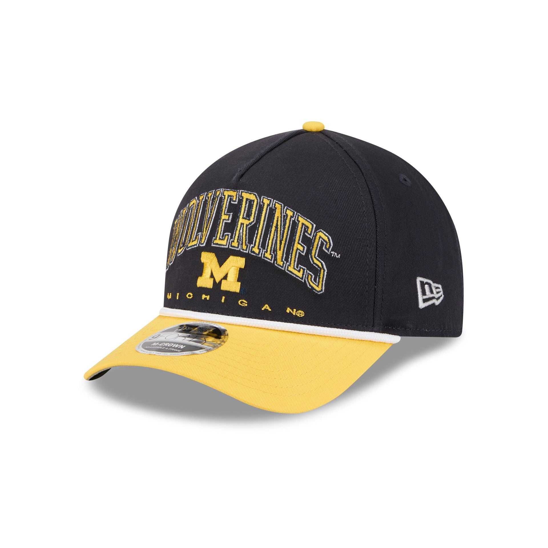 Michigan Wolverines Arch 9FORTY M-Crown A-Frame Snapback Hat – New Era Cap