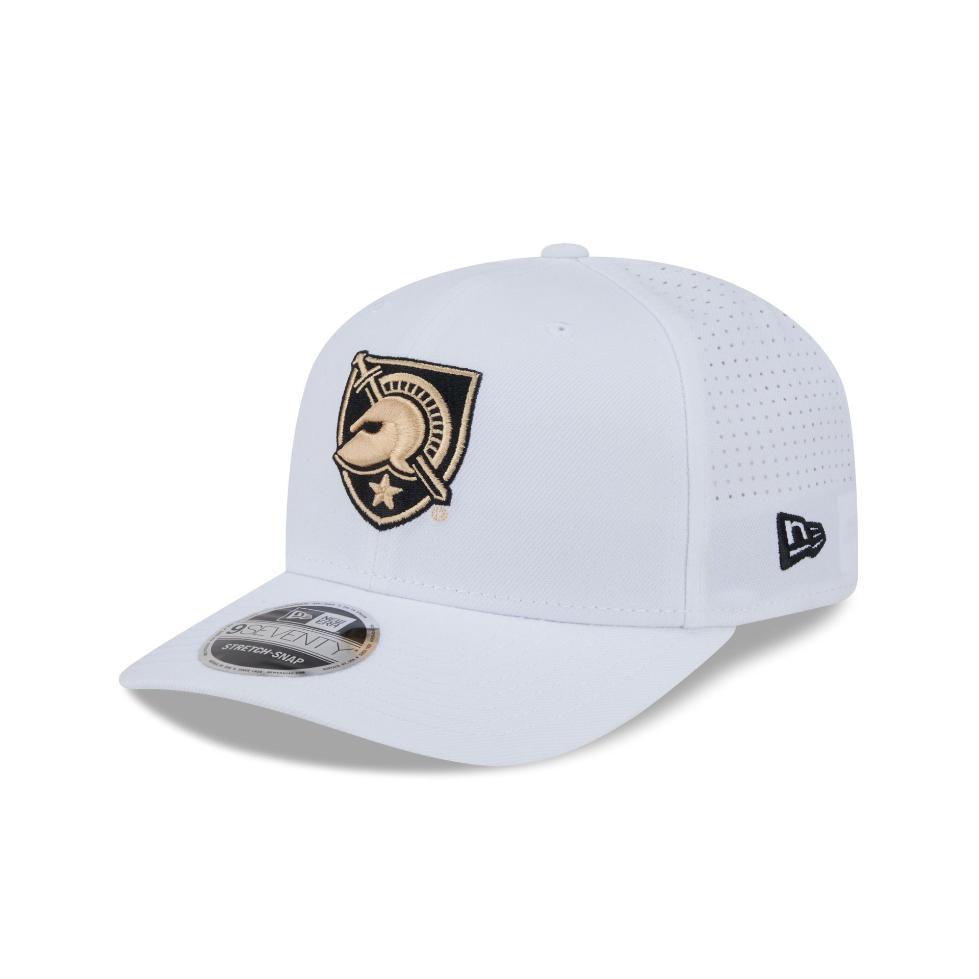 Army Black Knights Optic White Performance 9SEVENTY Stretch-Snap Hat ...