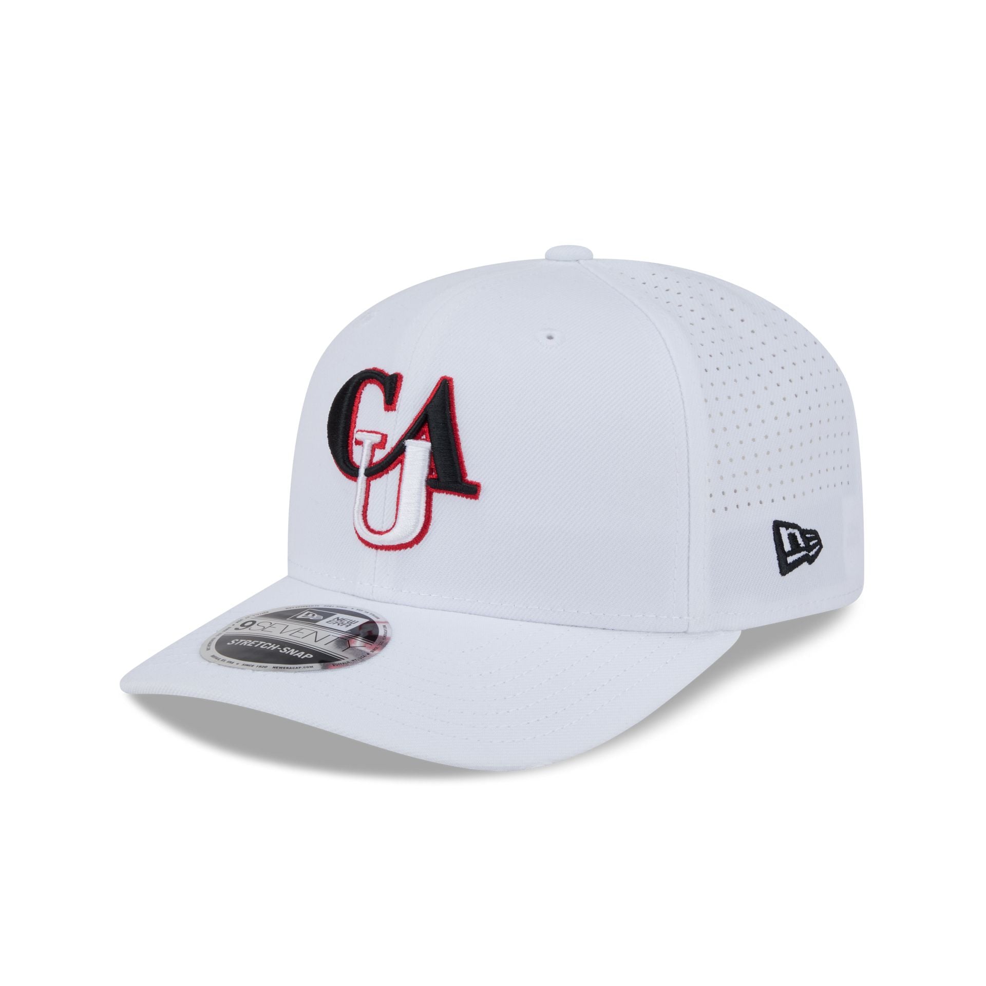 Clark Atlanta Panthers Optic White Performance 9SEVENTY Stretch-Snap H ...