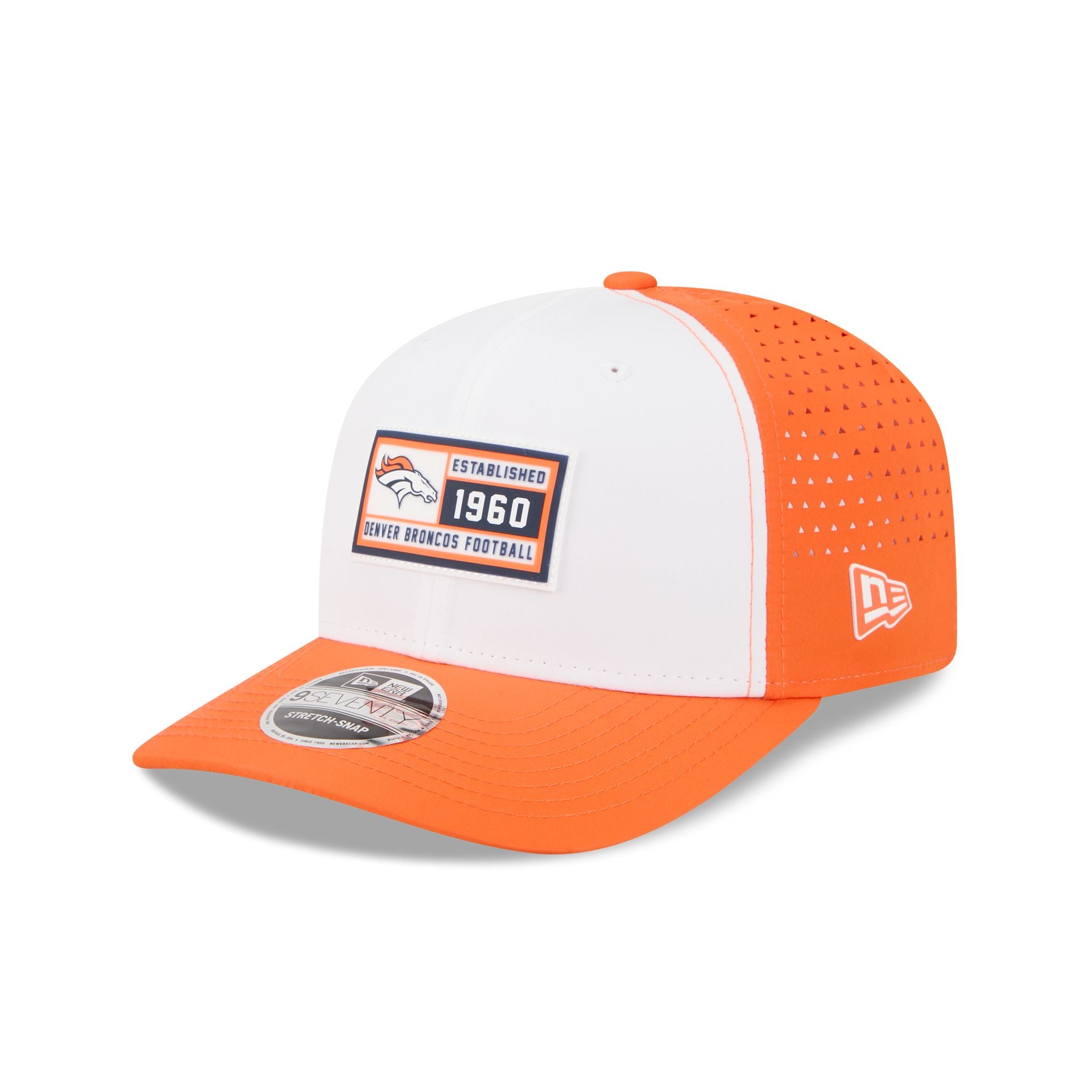 Denver Broncos Est. Patch 9SEVENTY Stretch-Snap Hat – New Era Cap