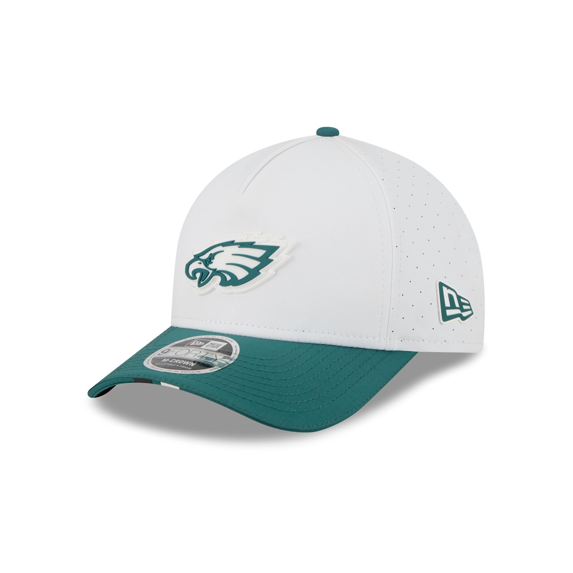 Philadelphia Eagles 2025 Training 9FORTY M-Crown A-Frame Snapback Hat ...