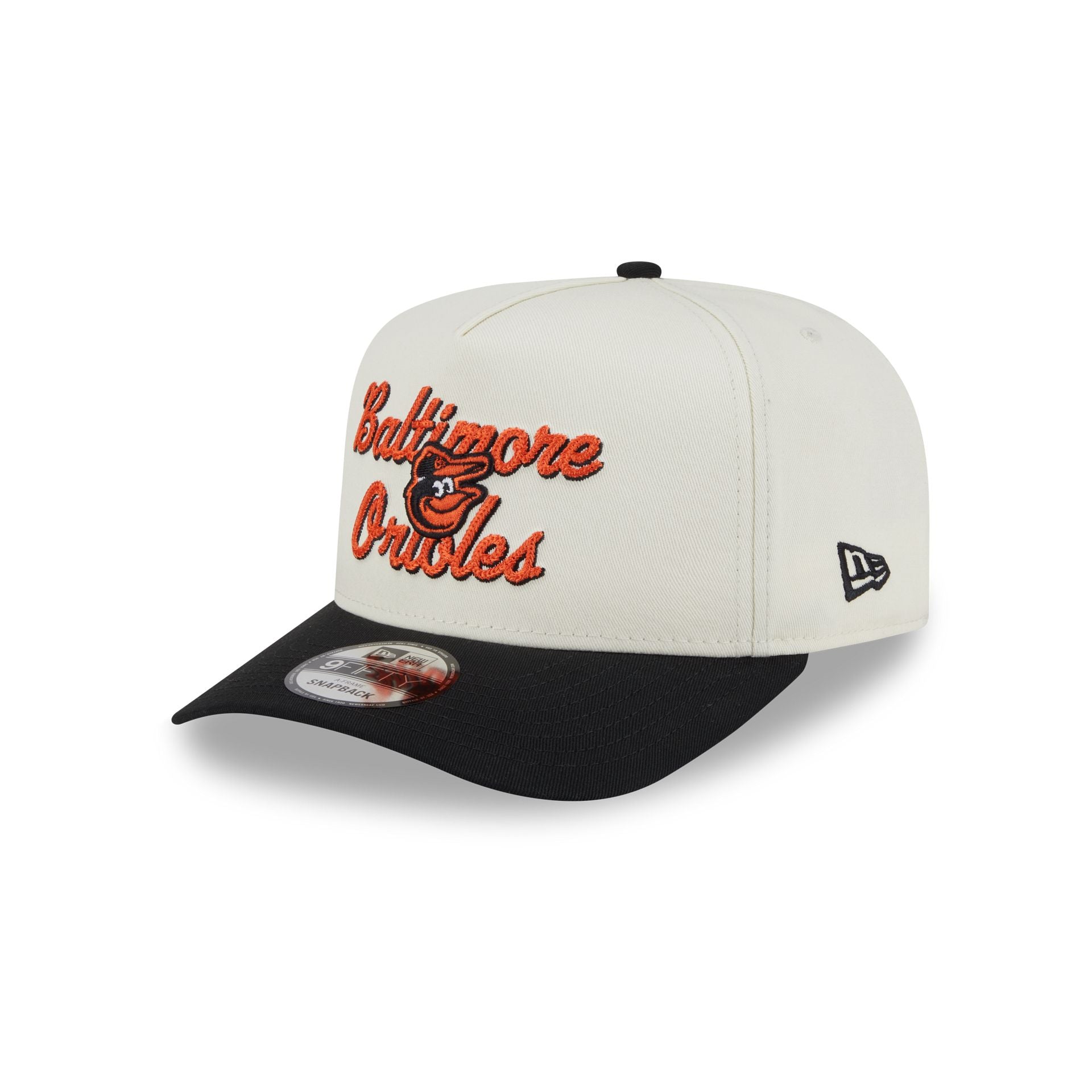 Baltimore Orioles Chainstitch 9FIFTY A-Frame Snapback Hat – New Era Cap