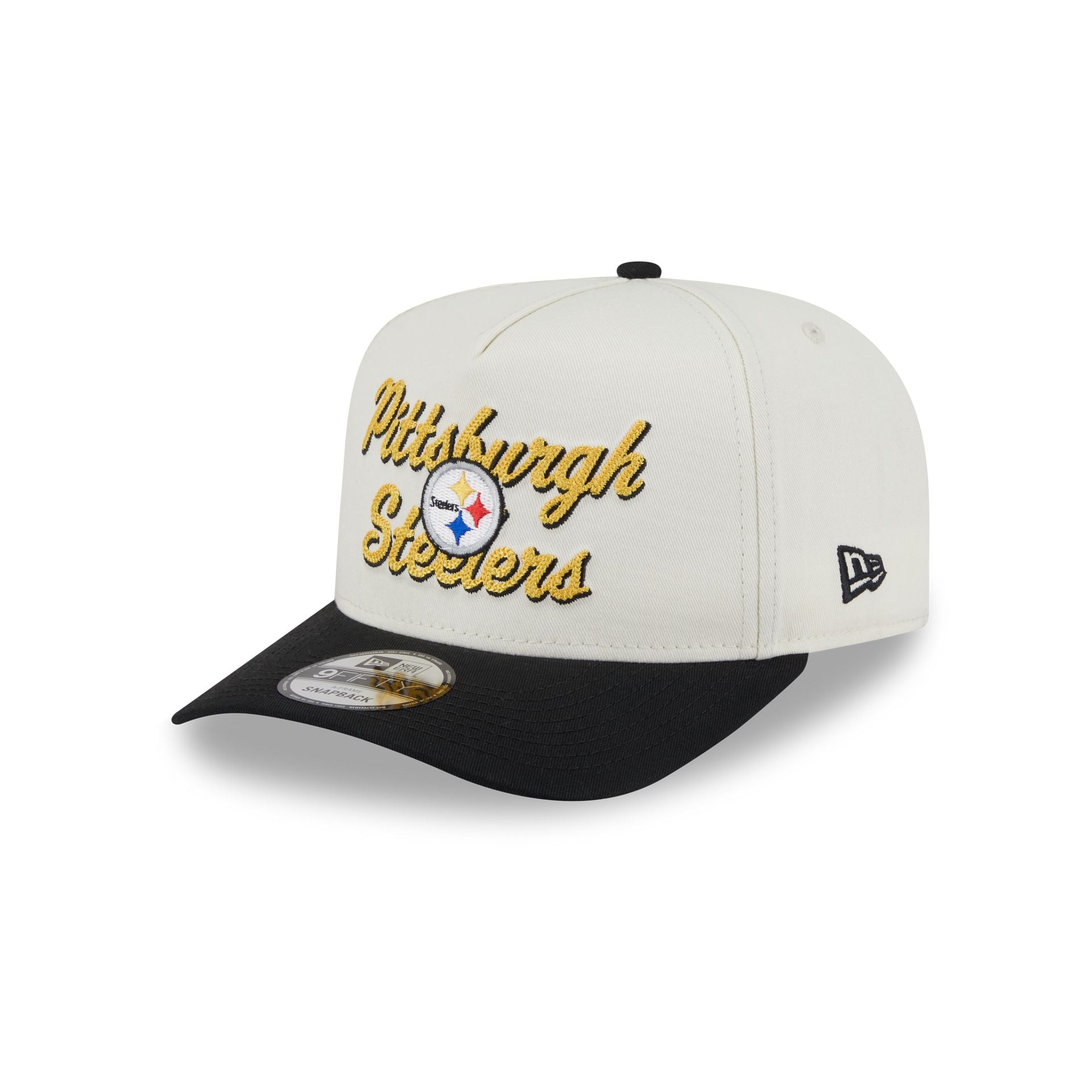 Pittsburgh Steelers Chainstitch 9FIFTY A-Frame Snapback Hat – New Era Cap