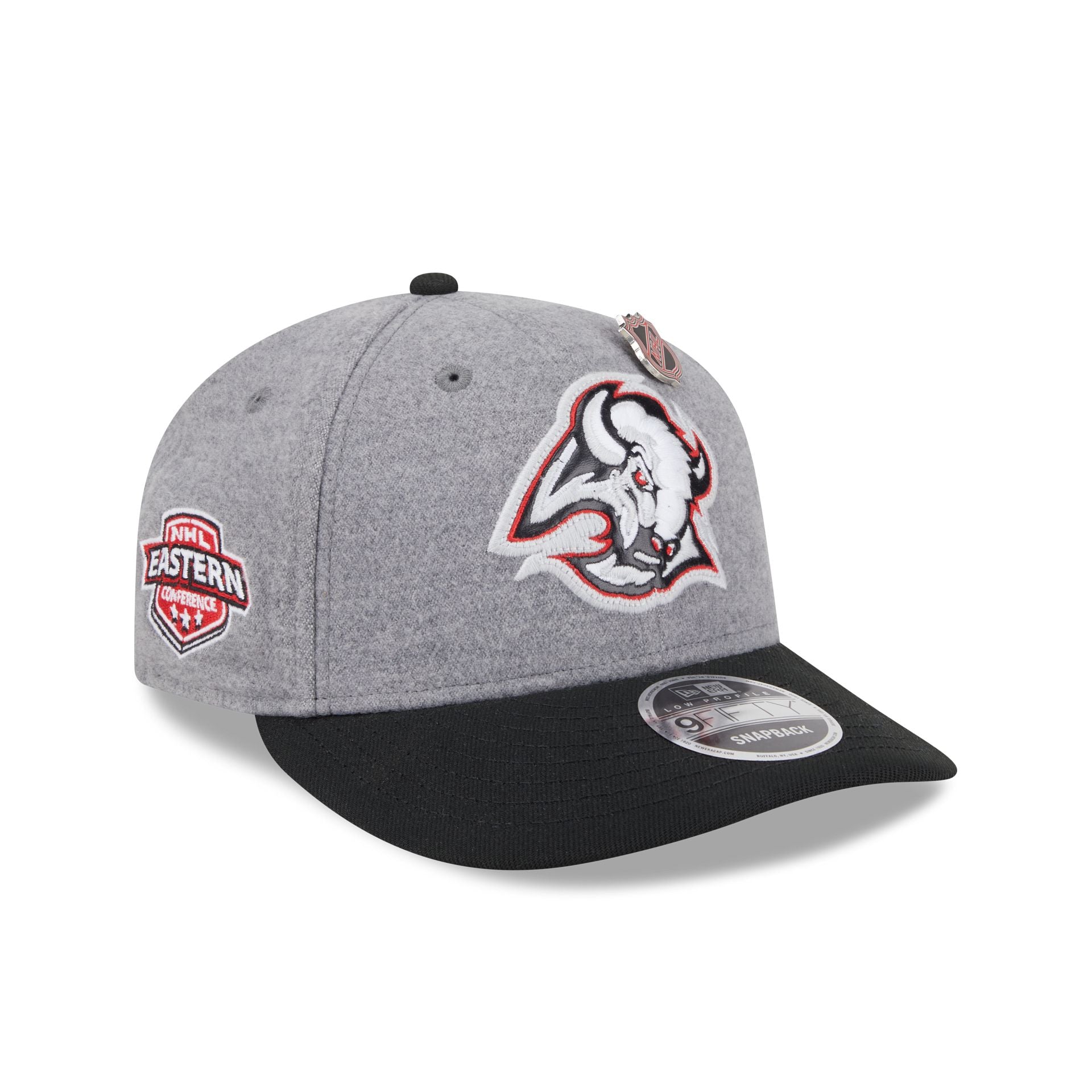 Buffalo Sabres Alternate Heather Gray Wool Low Profile 9FIFTY Snapback ...