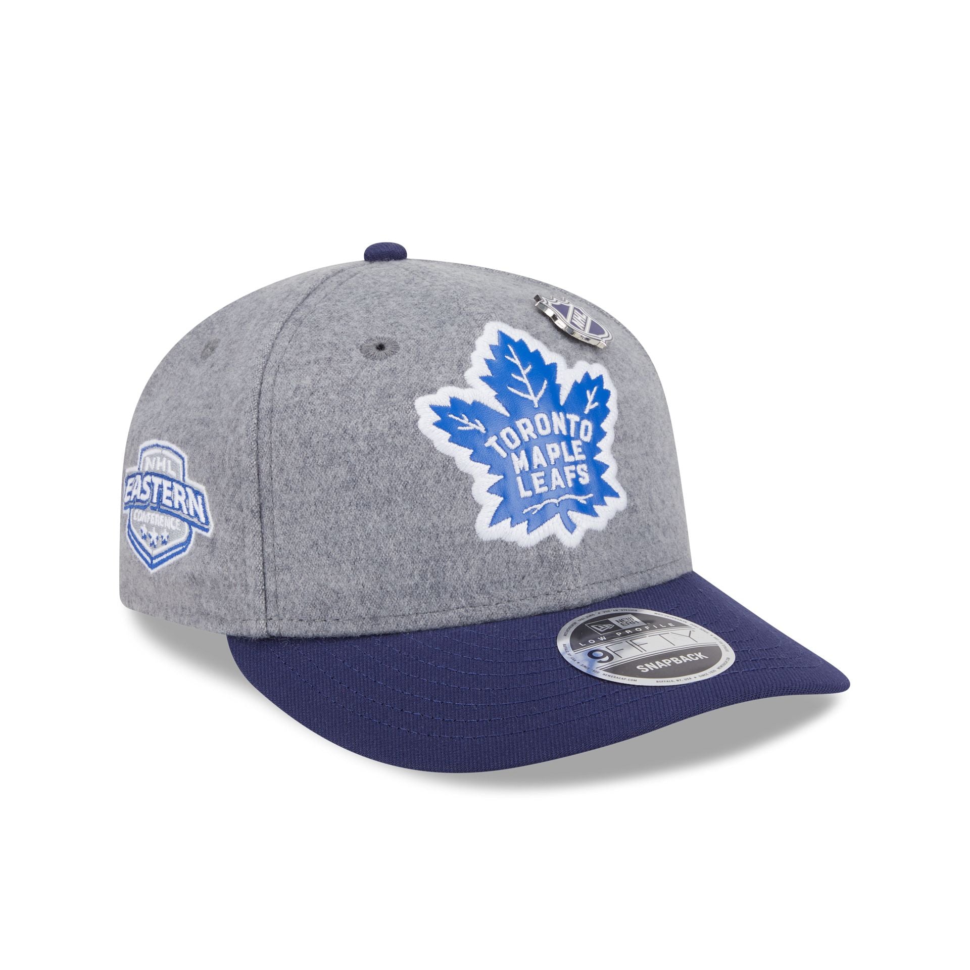 Toronto Maple Leafs Heather Gray Wool Low Profile 9FIFTY Snapback Hat ...