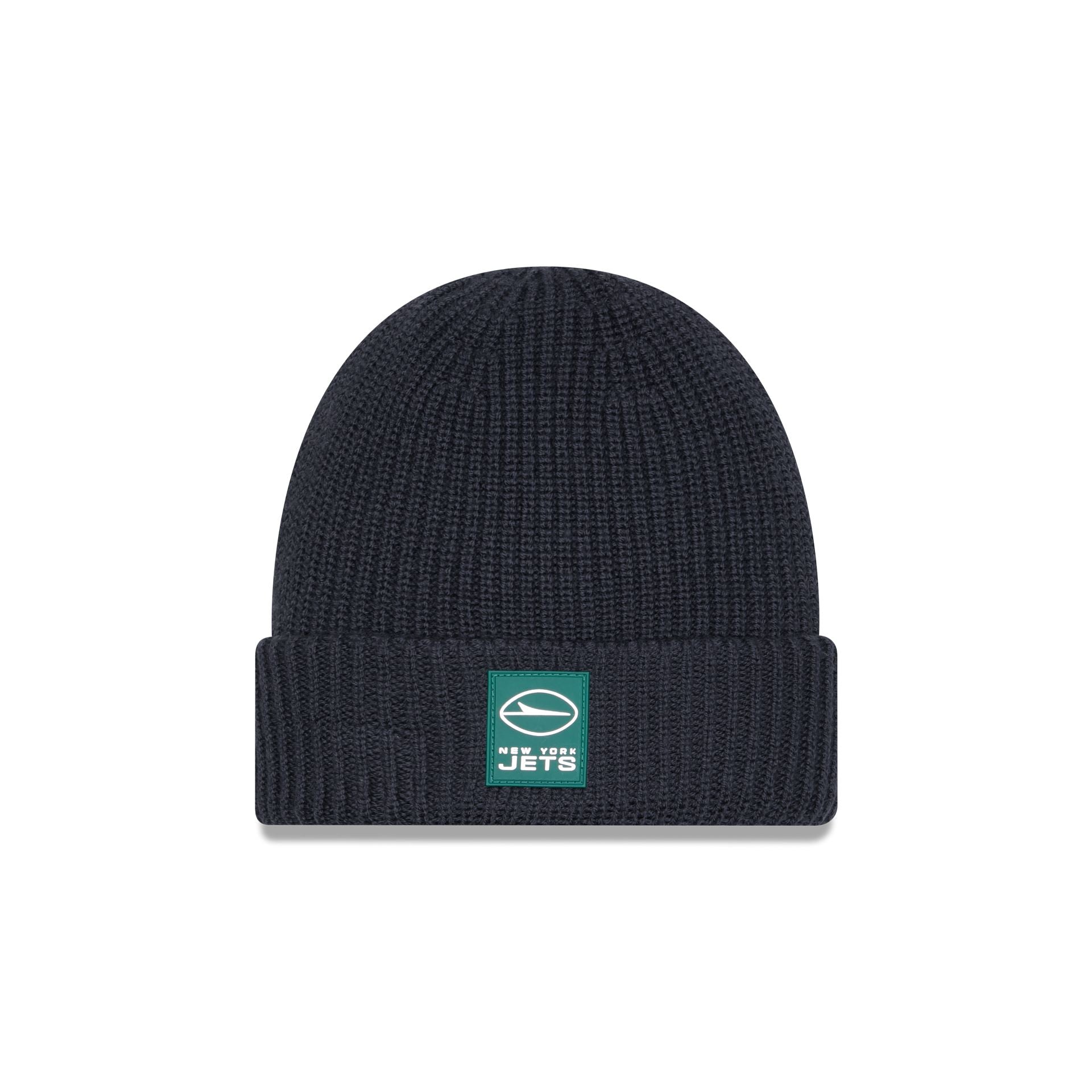 New York Jets 2025 Sideline Cold Weather Steel Clouds Cuff Knit Beanie ...