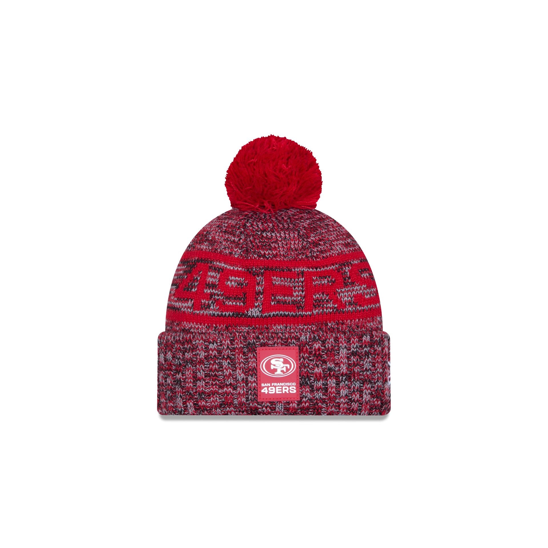 San Francisco 49ers 2025 Sideline Cold Weather Kids Pom Knit Hat – New ...