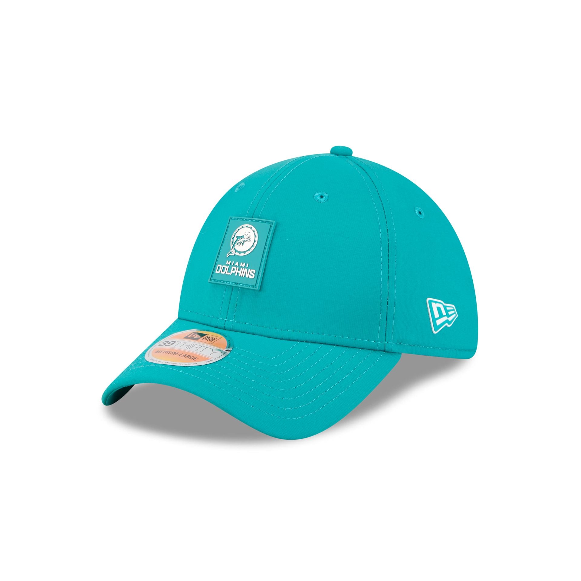 Miami Dolphins 2025 Sideline Hot Weather Historic 39THIRTY Stretch Fit ...