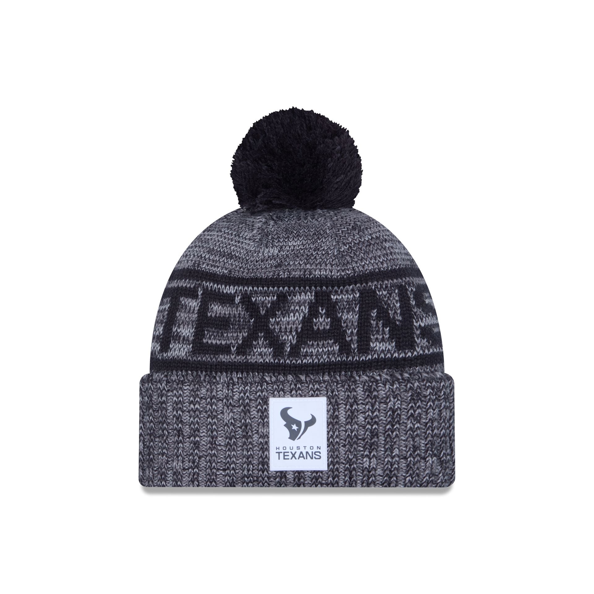 Houston Texans 2025 Sideline Cold Weather Gray Pom Knit Hat – New Era Cap